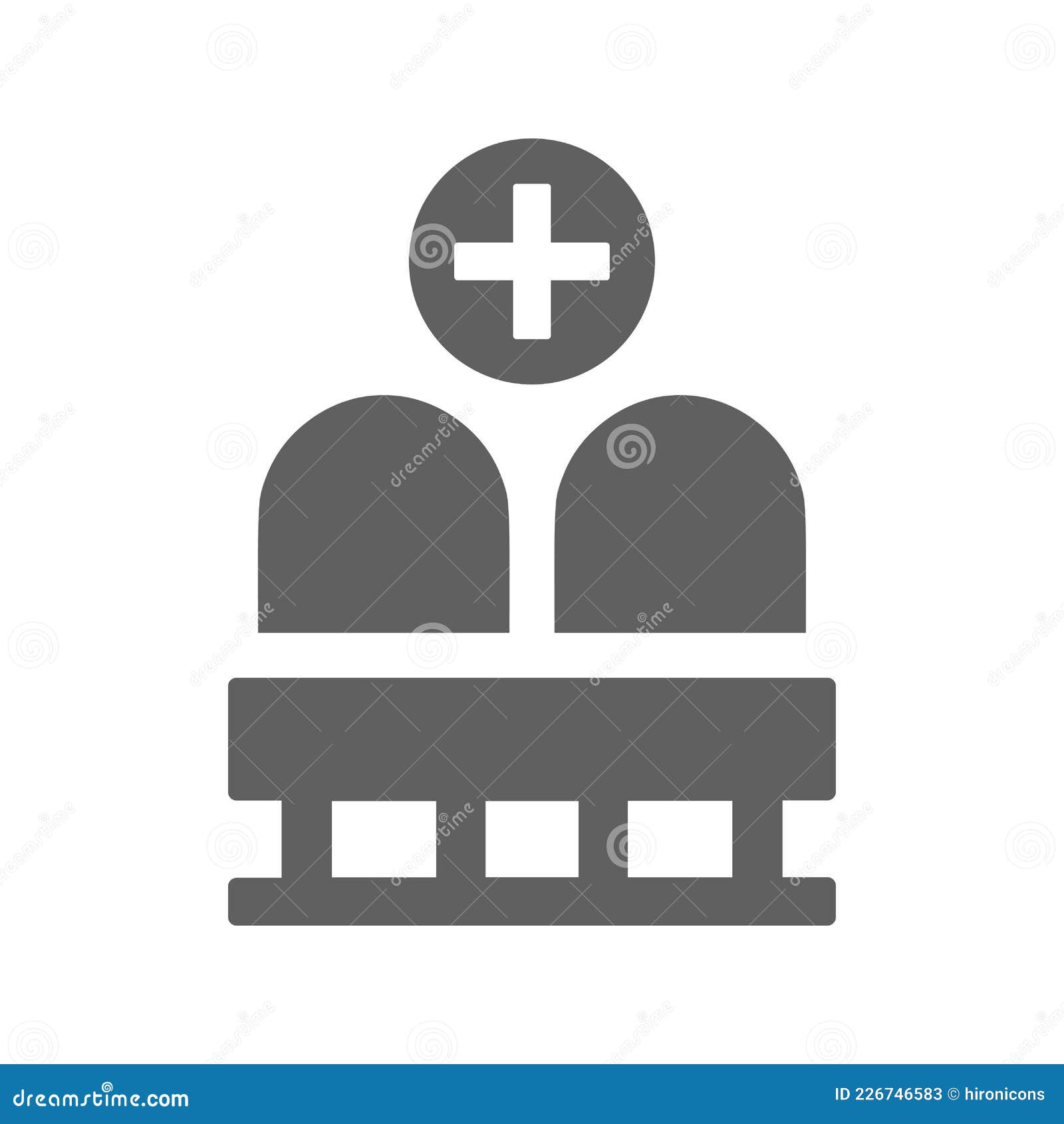 Clinic, Doctors, Waiting Room Icon. Gray Vector Graphics Stock Vector ...