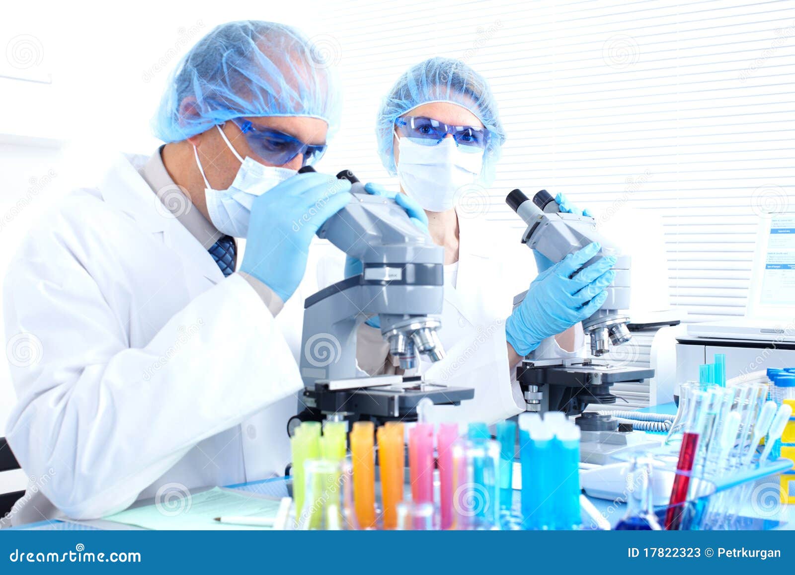 Clinic. Science team stock image. Image of microscope - 17822323