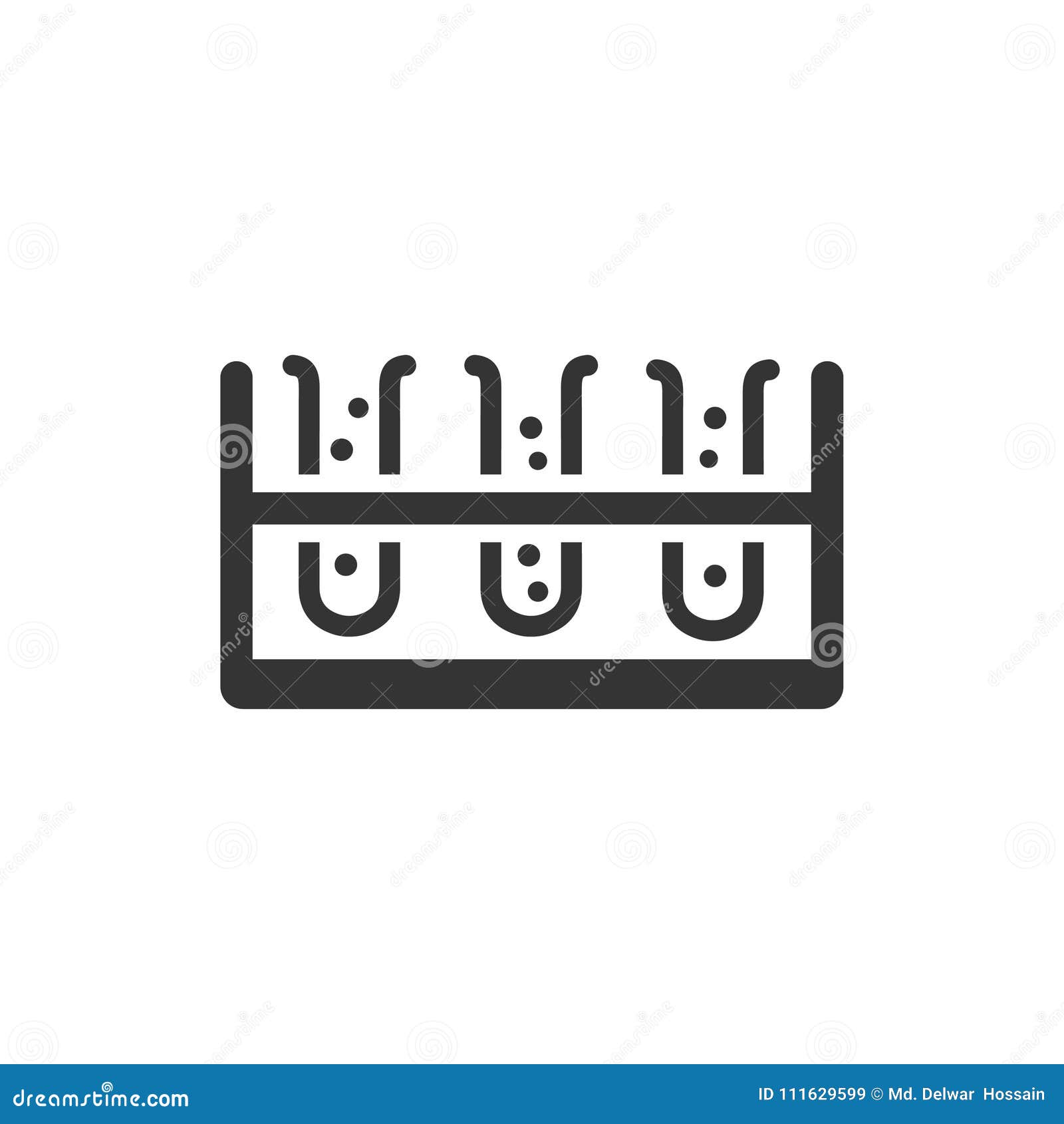 Clinical Analysis Icon stock vector. Illustration of tube - 111629599