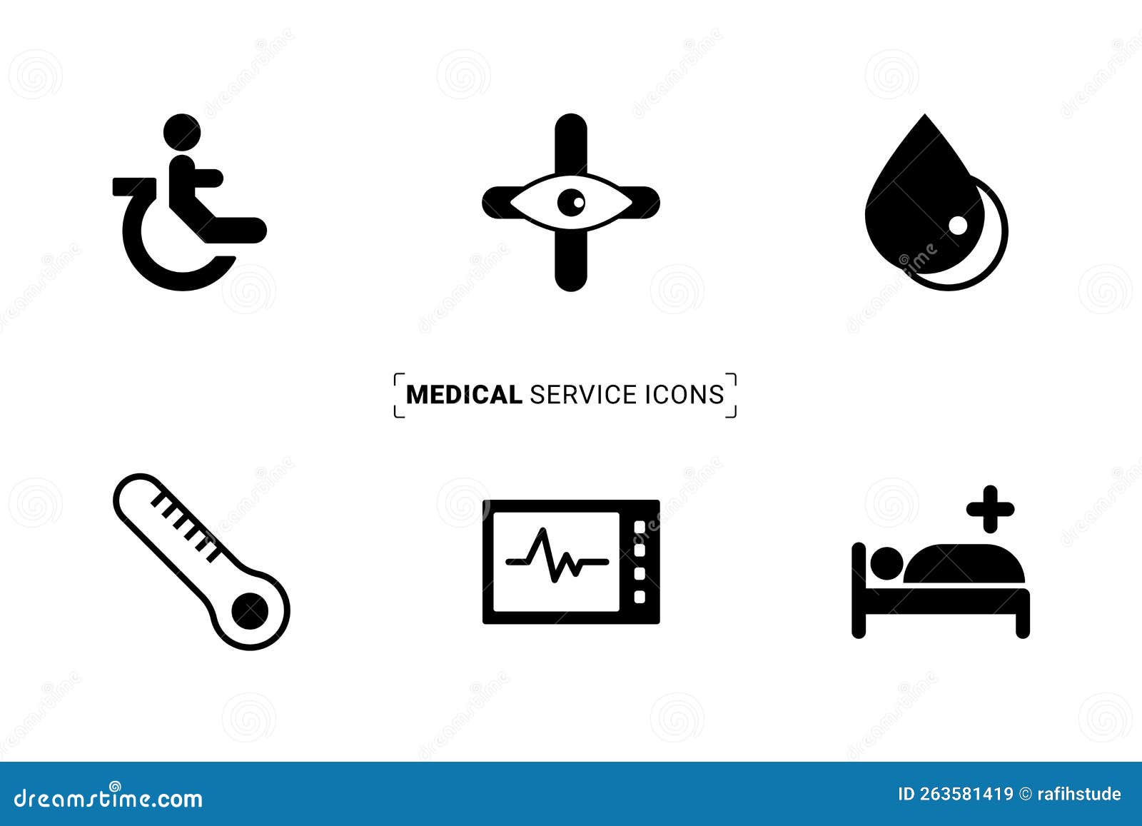 Clinical Service Icon Set for Multipurpose Use. Stock Vector ...