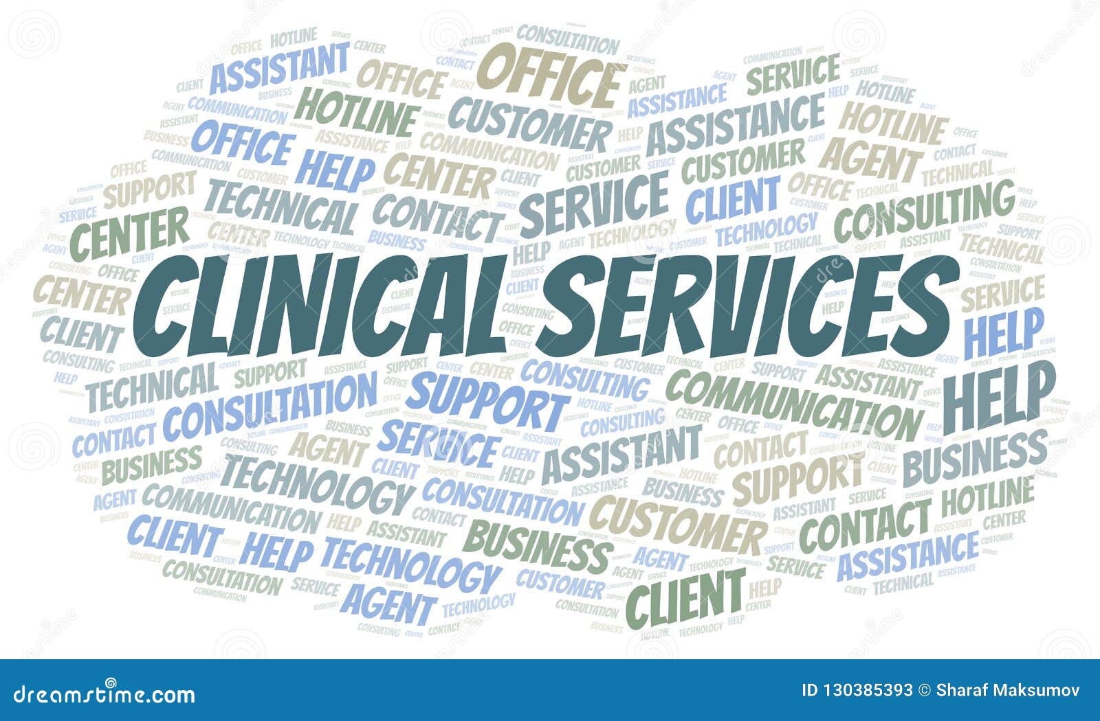 Clinical Services Word Cloud. Stock Illustration - Illustration of ...