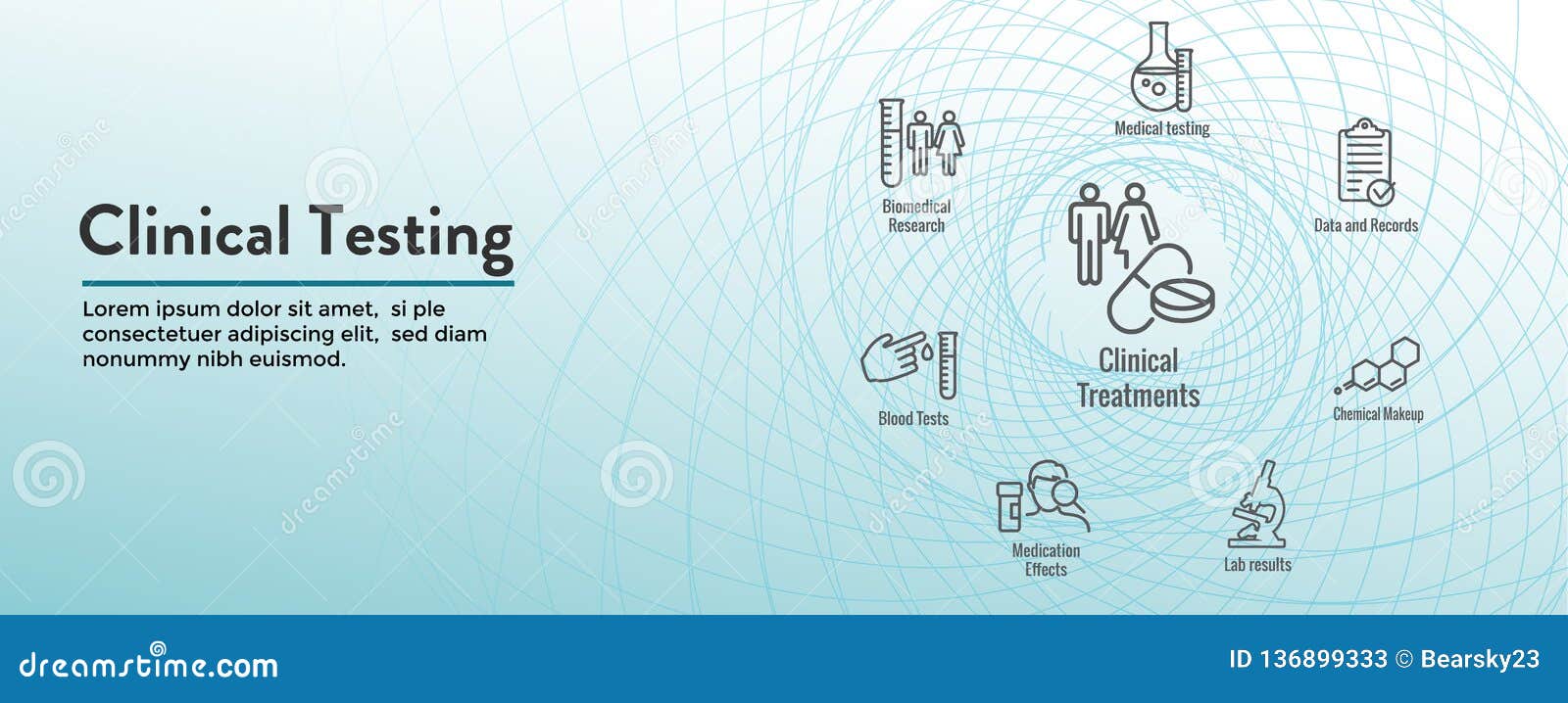Clinical Study Web - Header Banner and Icon Set Stock Vector ...