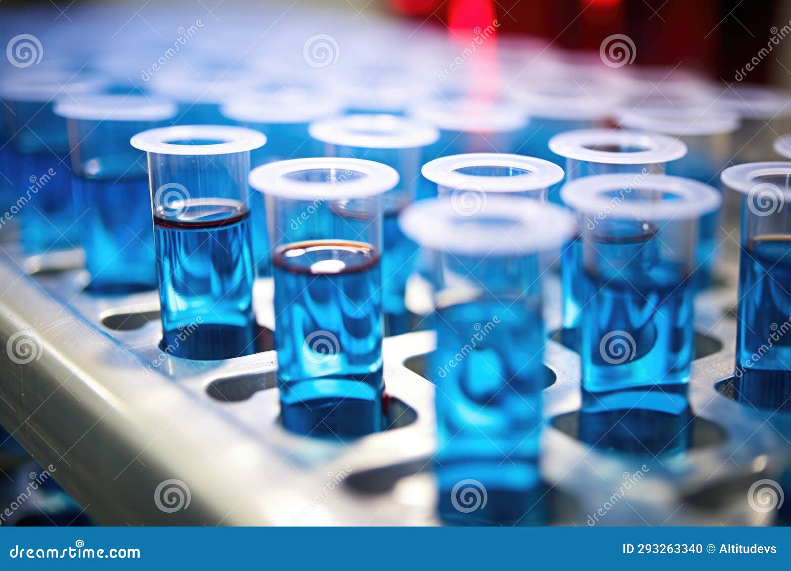 Clinical Test Tubes Ready for Sample Processing Stock Illustration ...