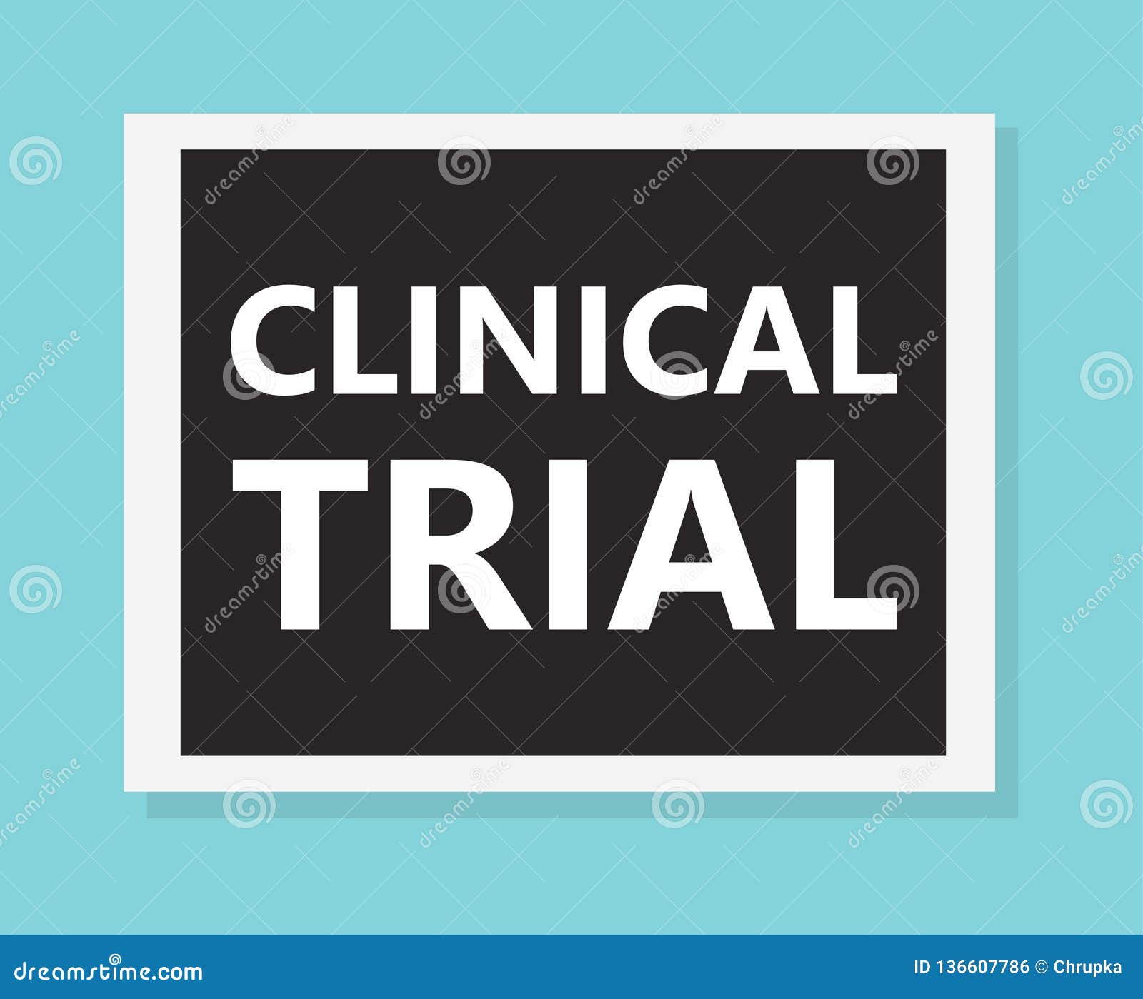 Clinical trial concept stock vector. Illustration of research - 136607786