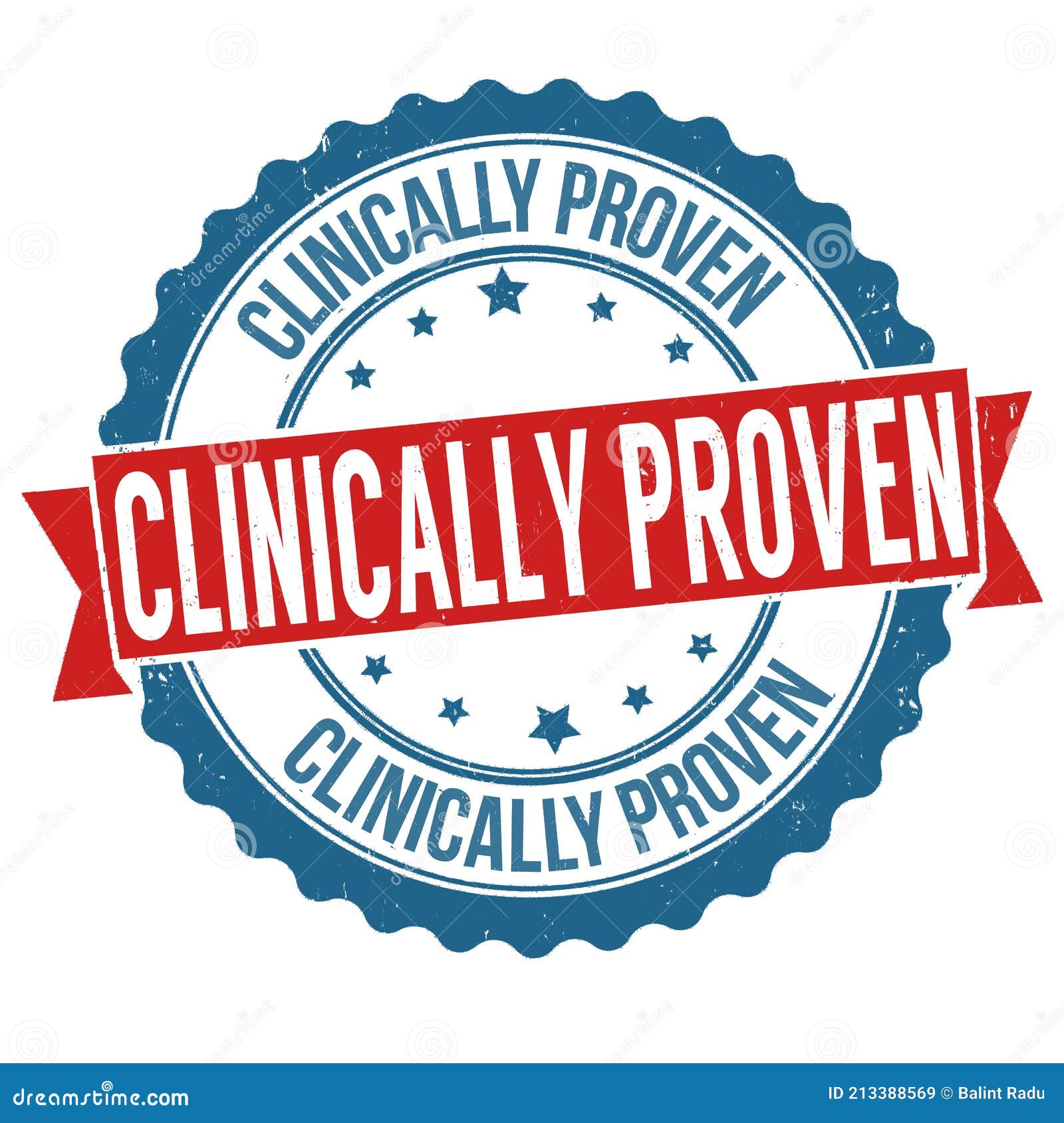 Clinically Proven Green Tick Icon Vector Illustration | CartoonDealer ...