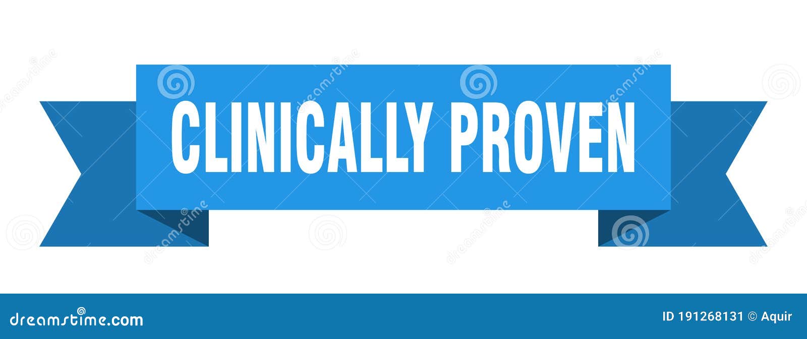 Clinically proven ribbon. stock vector. Illustration of seal - 191268131