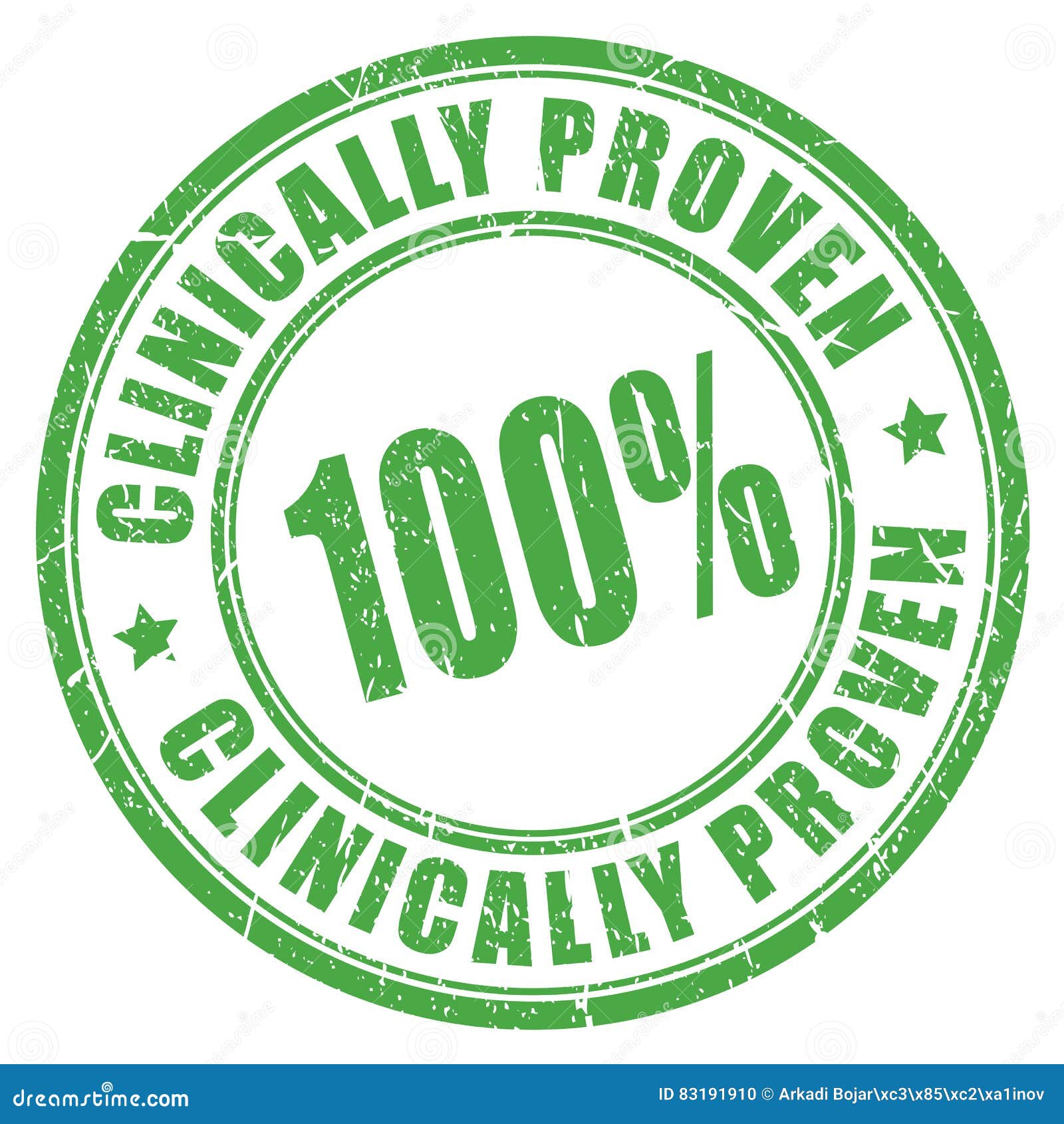 Clinically Proven And Tested Horizontal Sign Vector Illustration ...