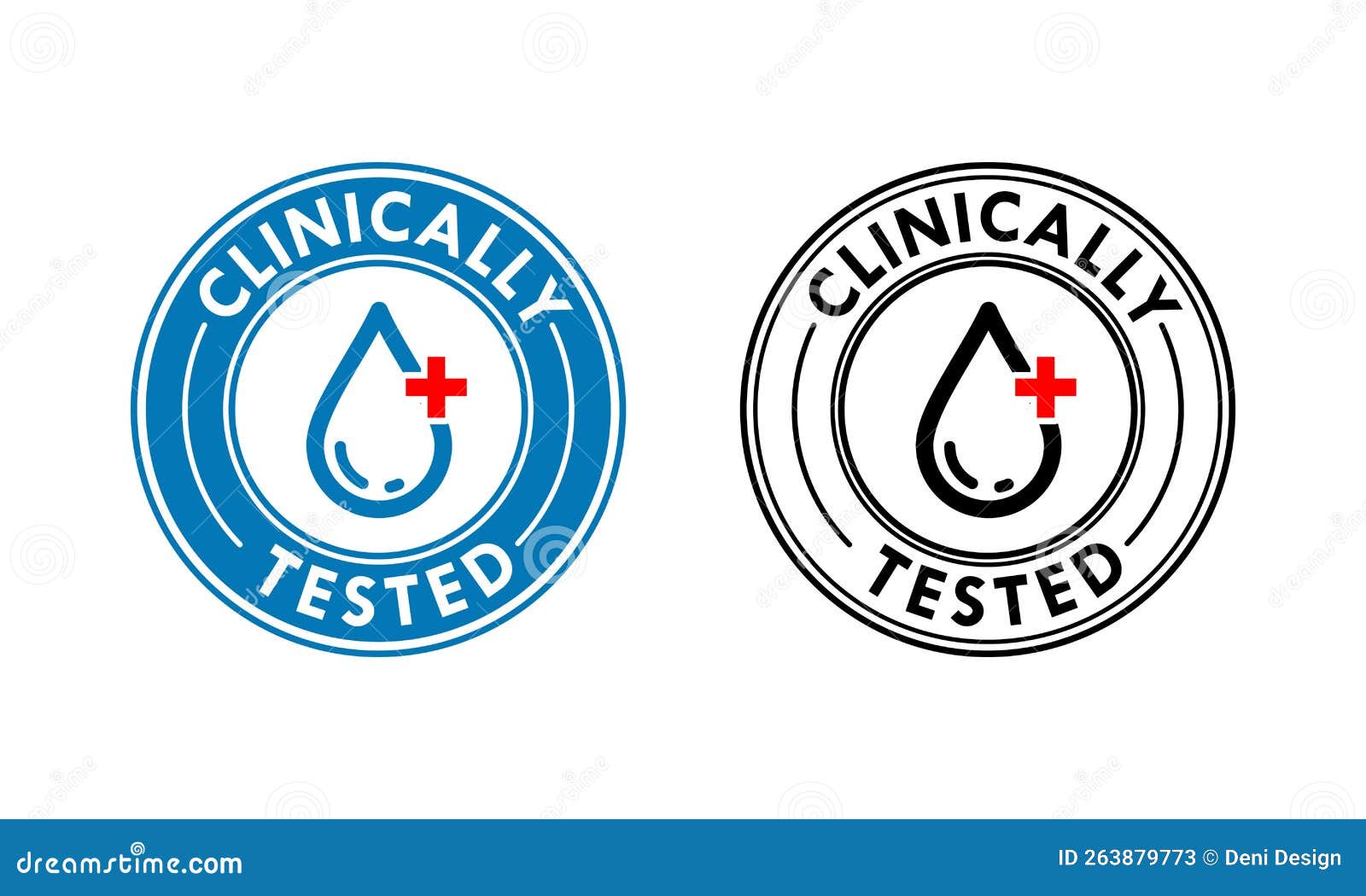 Clinically Tested Design Logo Editorial Stock Photo - Illustration of ...