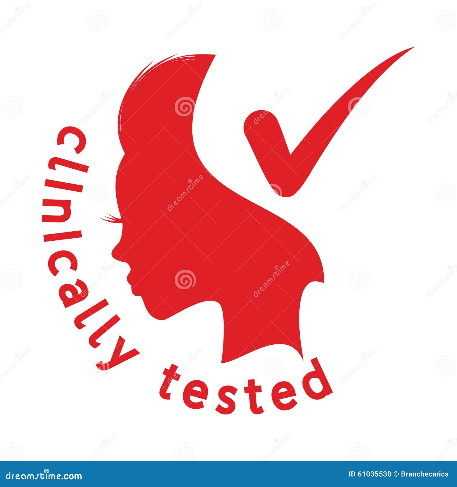 Clinically tested design stock vector. Illustration of clinical - 61035530