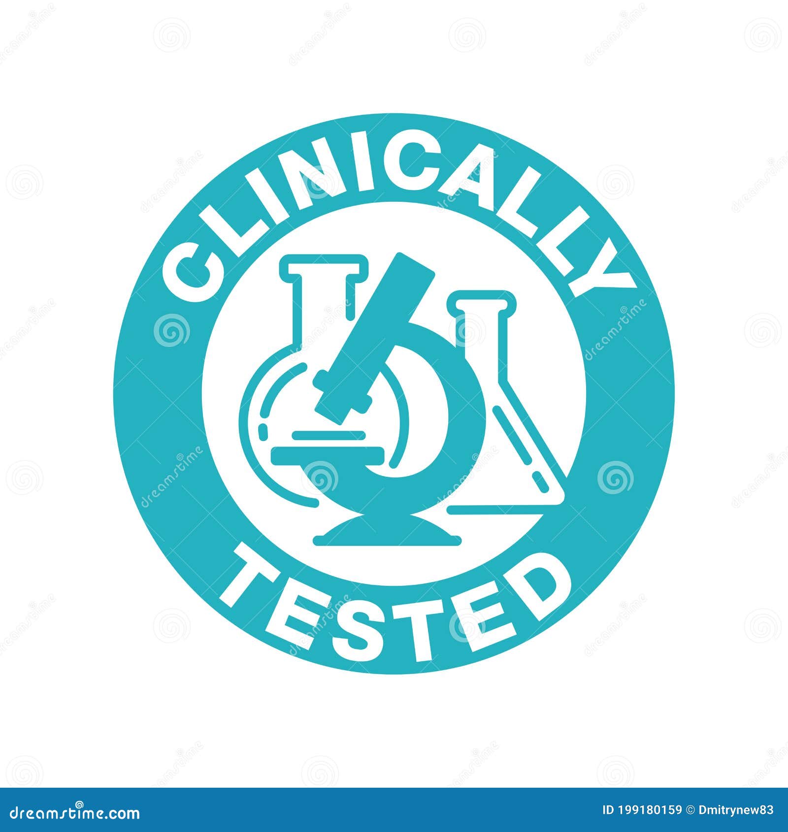 Clinically Tested Sign - Laboratory Equipment Stock Vector ...
