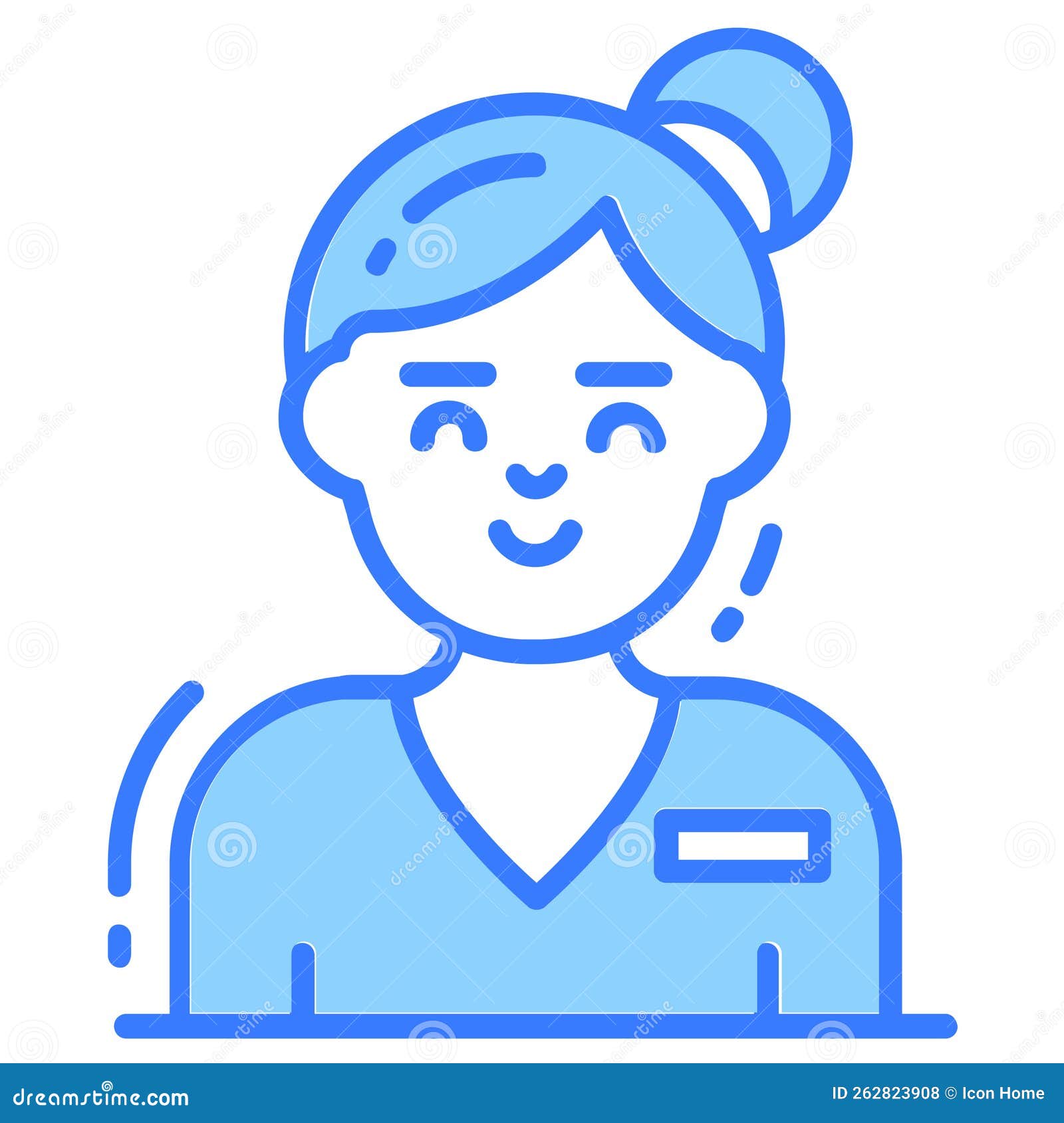Clinician Icon Vector Male Person Profile Avatar With A Stethoscope For ...