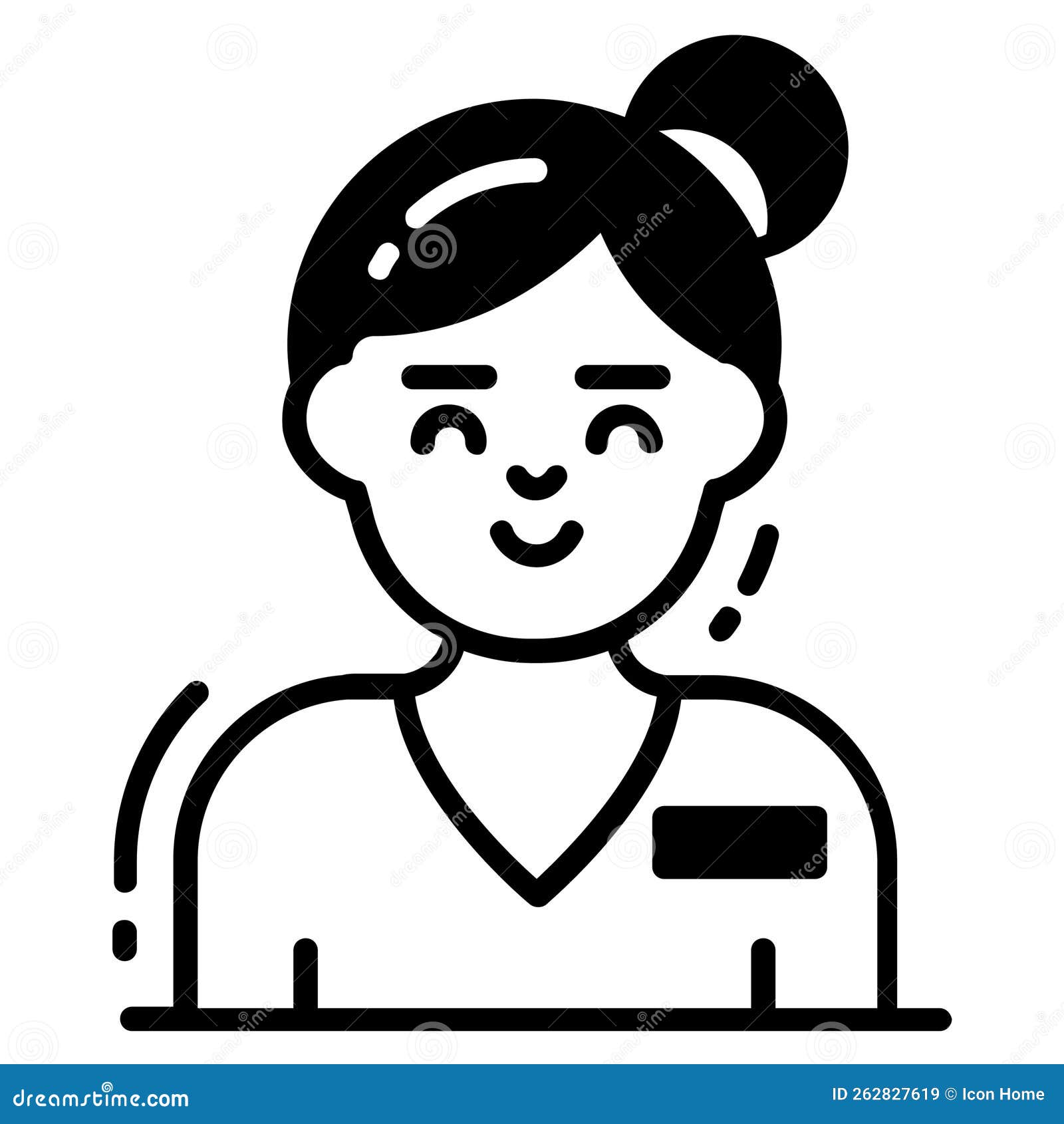 Clinician Icon Vector Male Person Profile Avatar With A Stethoscope For ...