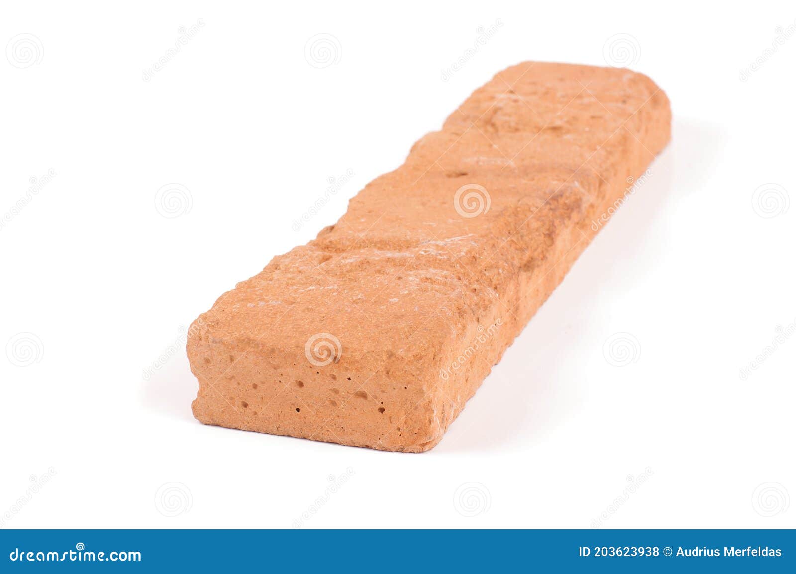 Clinker Brick Isolated on the White Stock Photo - Image of ancient ...
