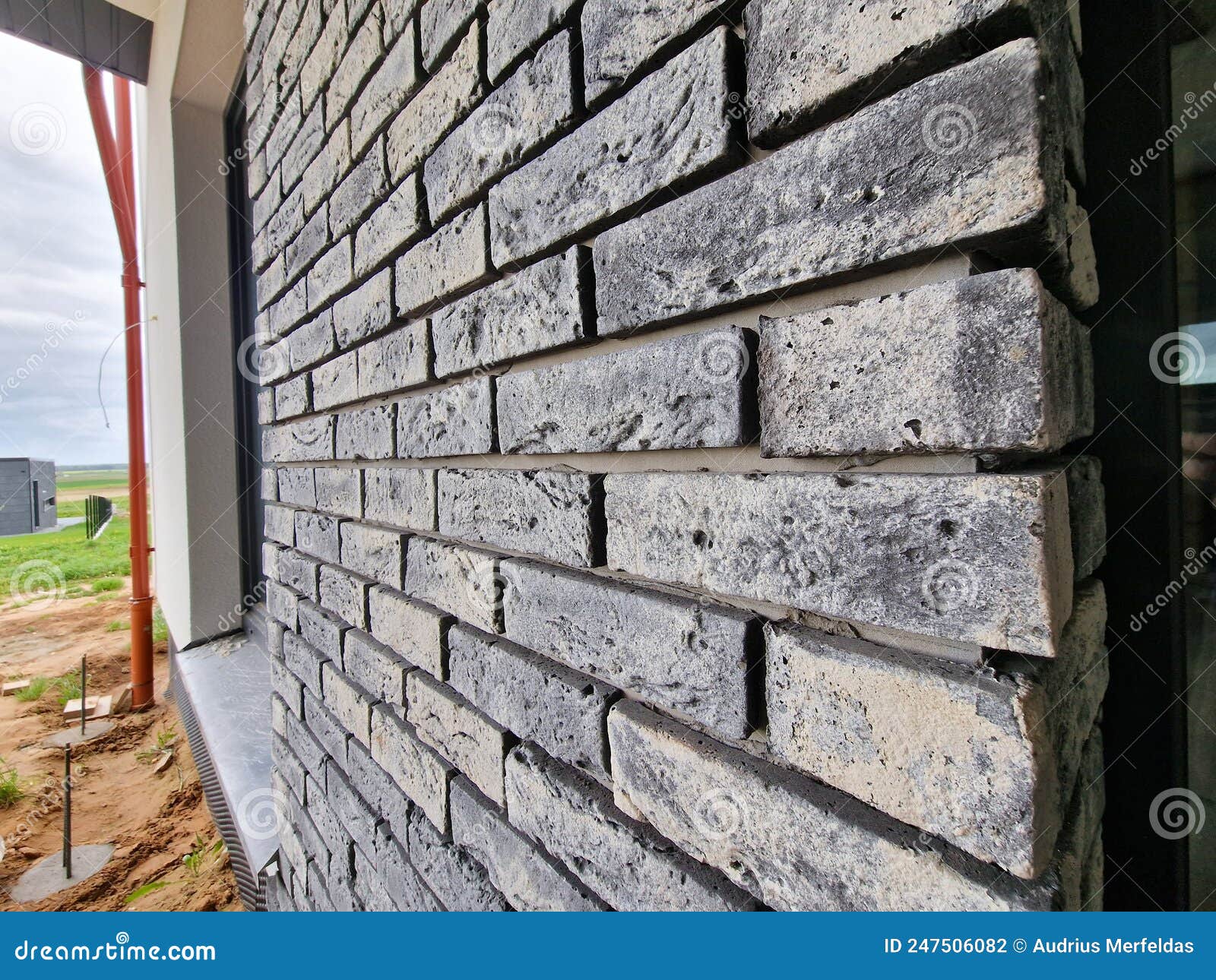 Clinker Bricks on the House Wall Close Up Stock Photo - Image of ...