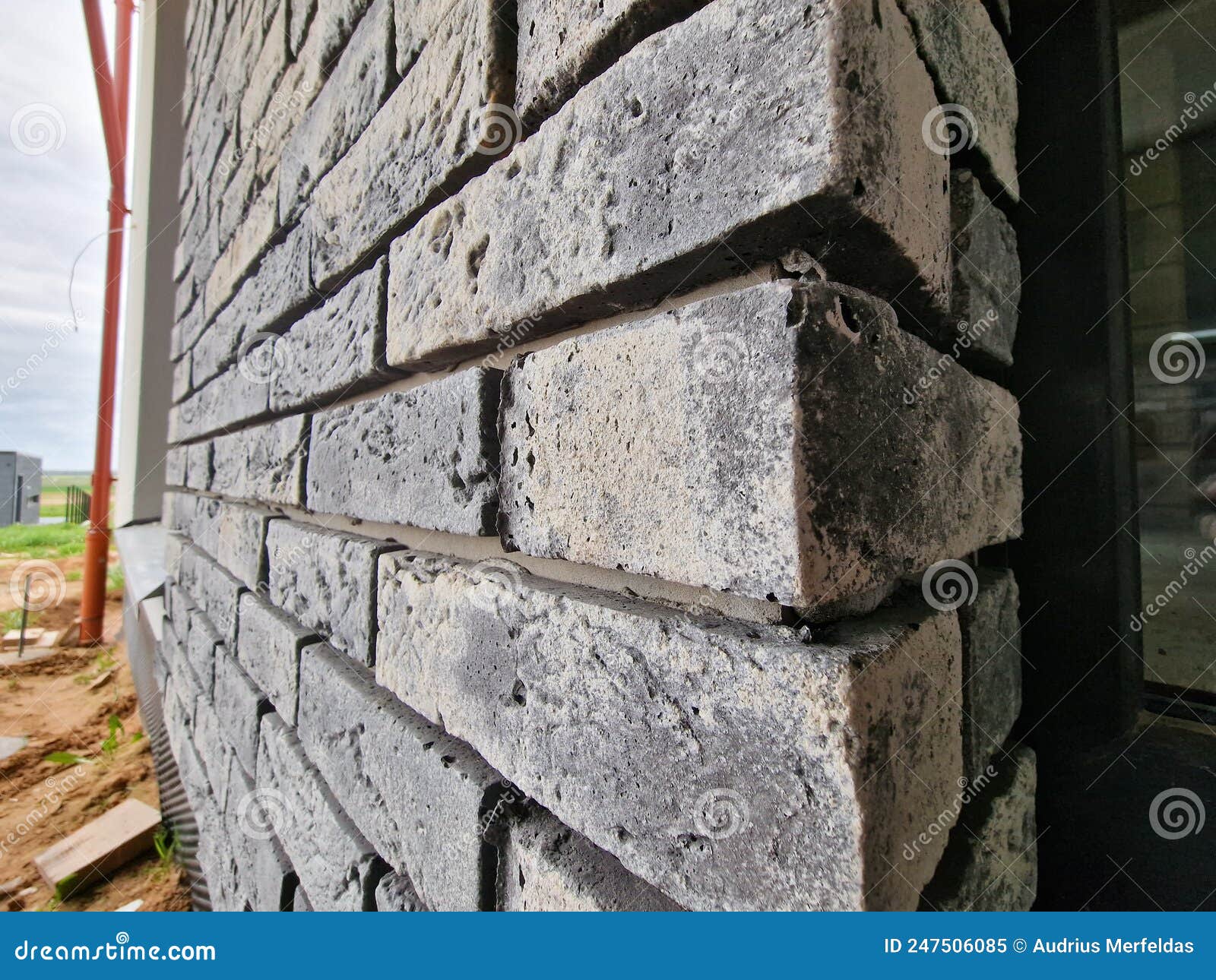 Clinker Bricks on the House Wall Close Up Stock Image - Image of ...