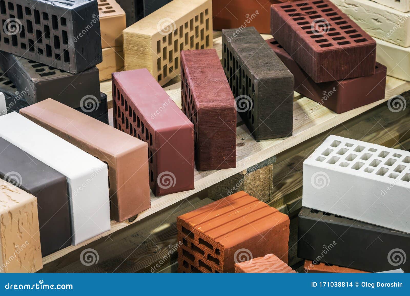Clinker, Silicate, Ceramic and Other Types of Bricks of Different ...