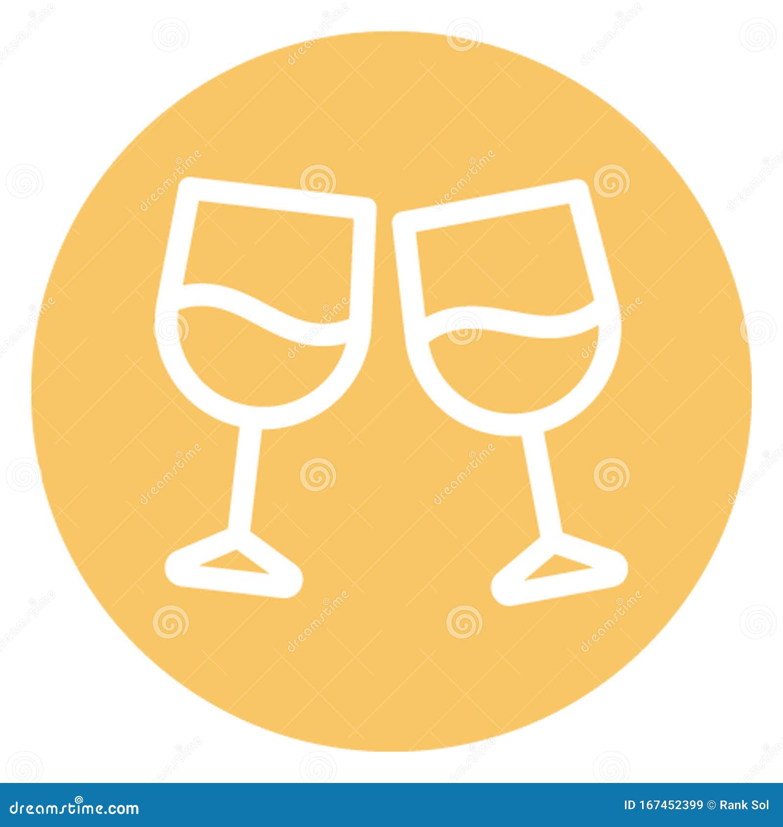 Clinking, Glasses, Stemware Isolated Vector Icon Which Can Easily ...