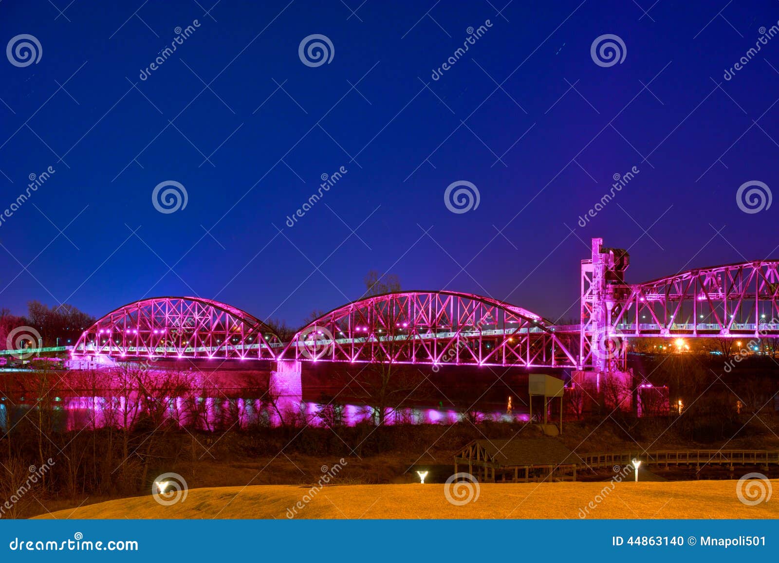 Clinton Library Bridge stock photo. Image of city, scenic - 44863140