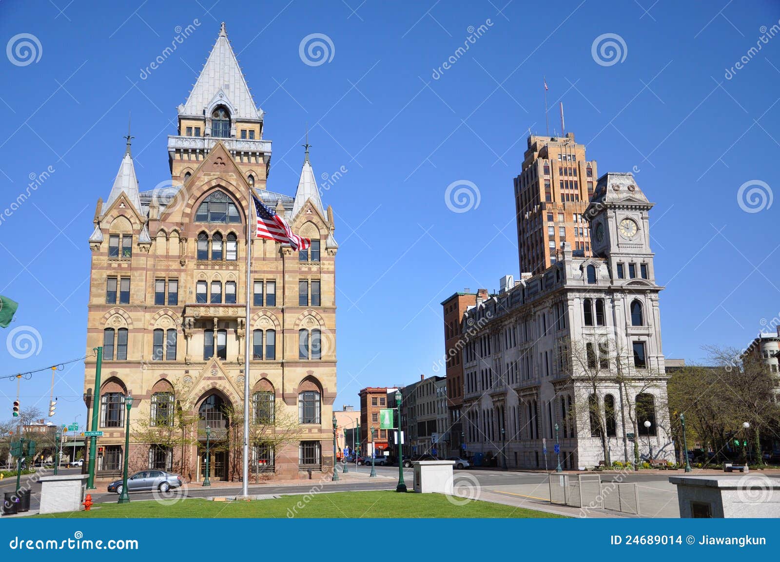 Clinton Square, Syracuse, New York Stock Photo - Image of onondaga ...