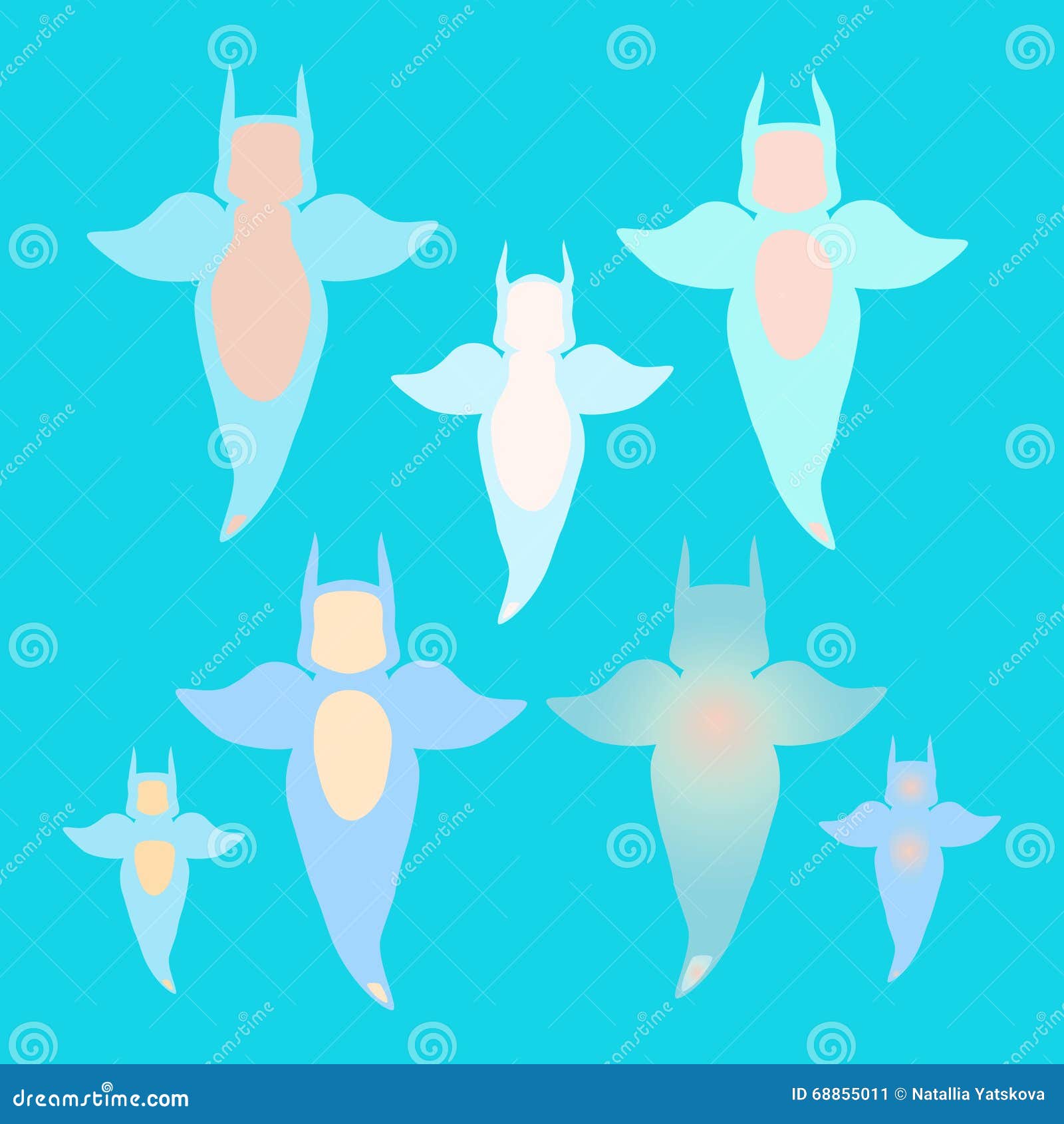 Clione-Seeengel vektor abbildung. Illustration von druck - 68855011