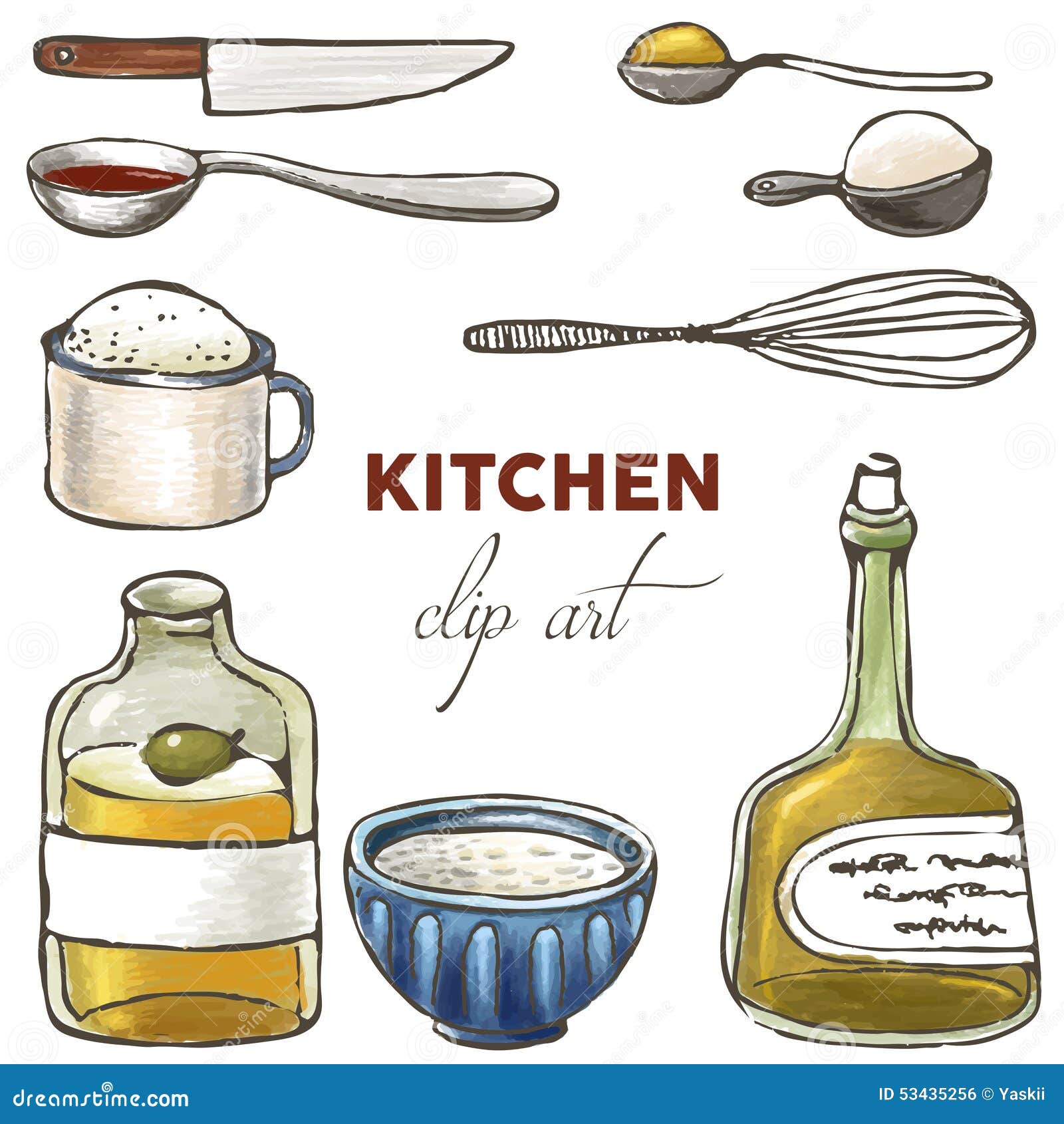 Clip art de la cocina ilustración del vector. Ilustración de cocinero ...