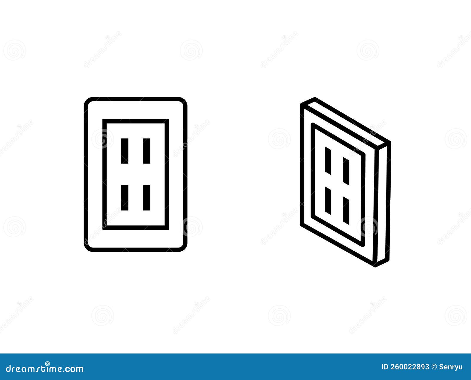 Clip Art of Electrical Outlet Stock Vector - Illustration of power ...