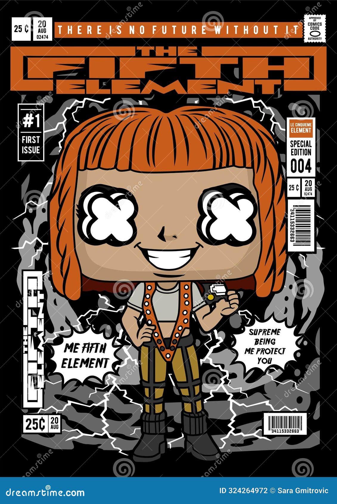 Fifth Element stock illustration. Illustration of fiction - 324264972