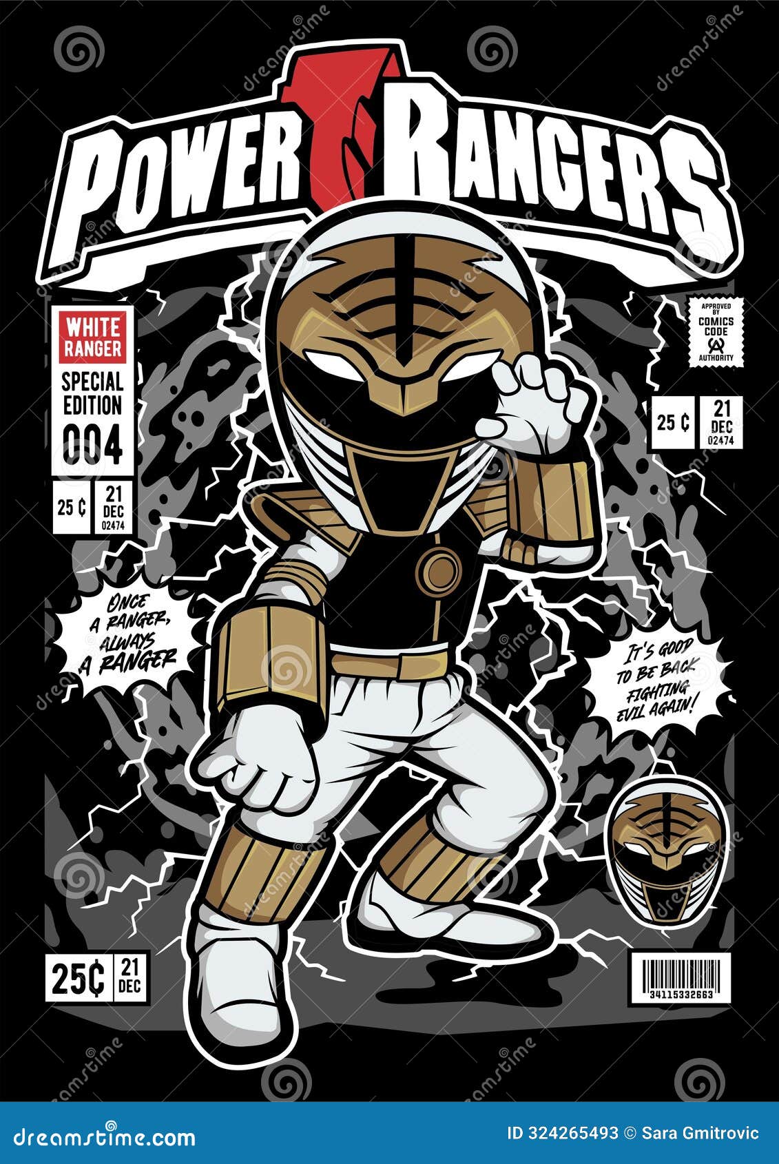 Power rangers stock illustration. Illustration of text - 324265493