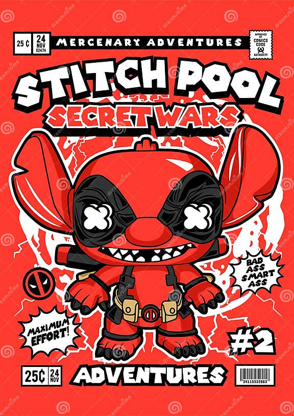 Stitch Pool stock illustration. Illustration of anime - 324366759