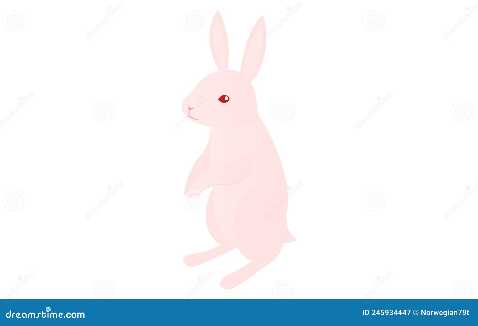 Clip art of simple rabbit stock illustration. Illustration of ...