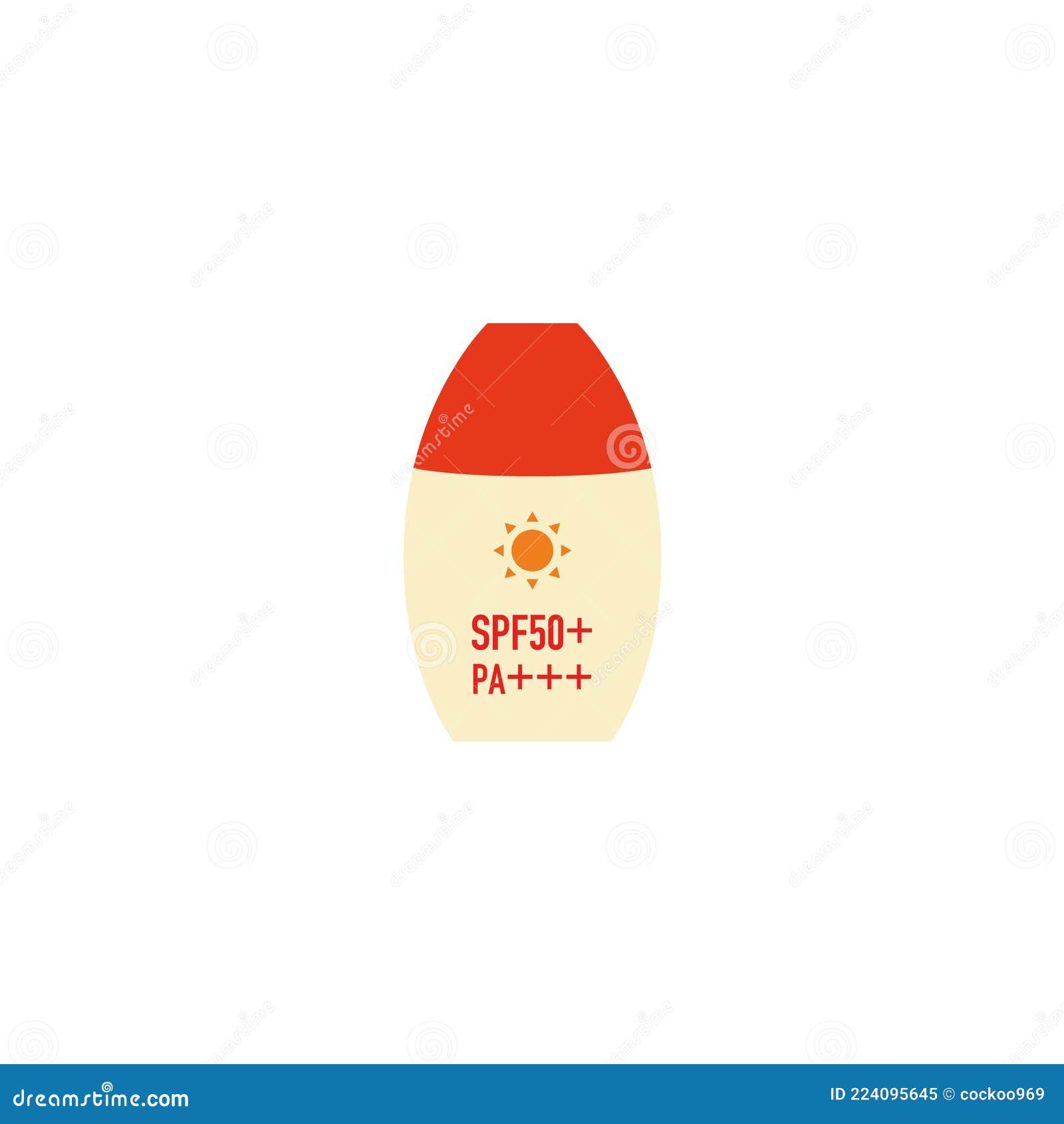 Clip Art of Sunscreen Lotion Stock Vector - Illustration of suncut ...