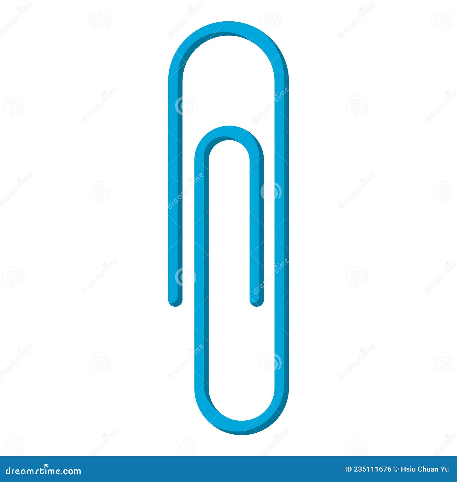 Clip azul ilustración del vector. Ilustración de vector - 235111676