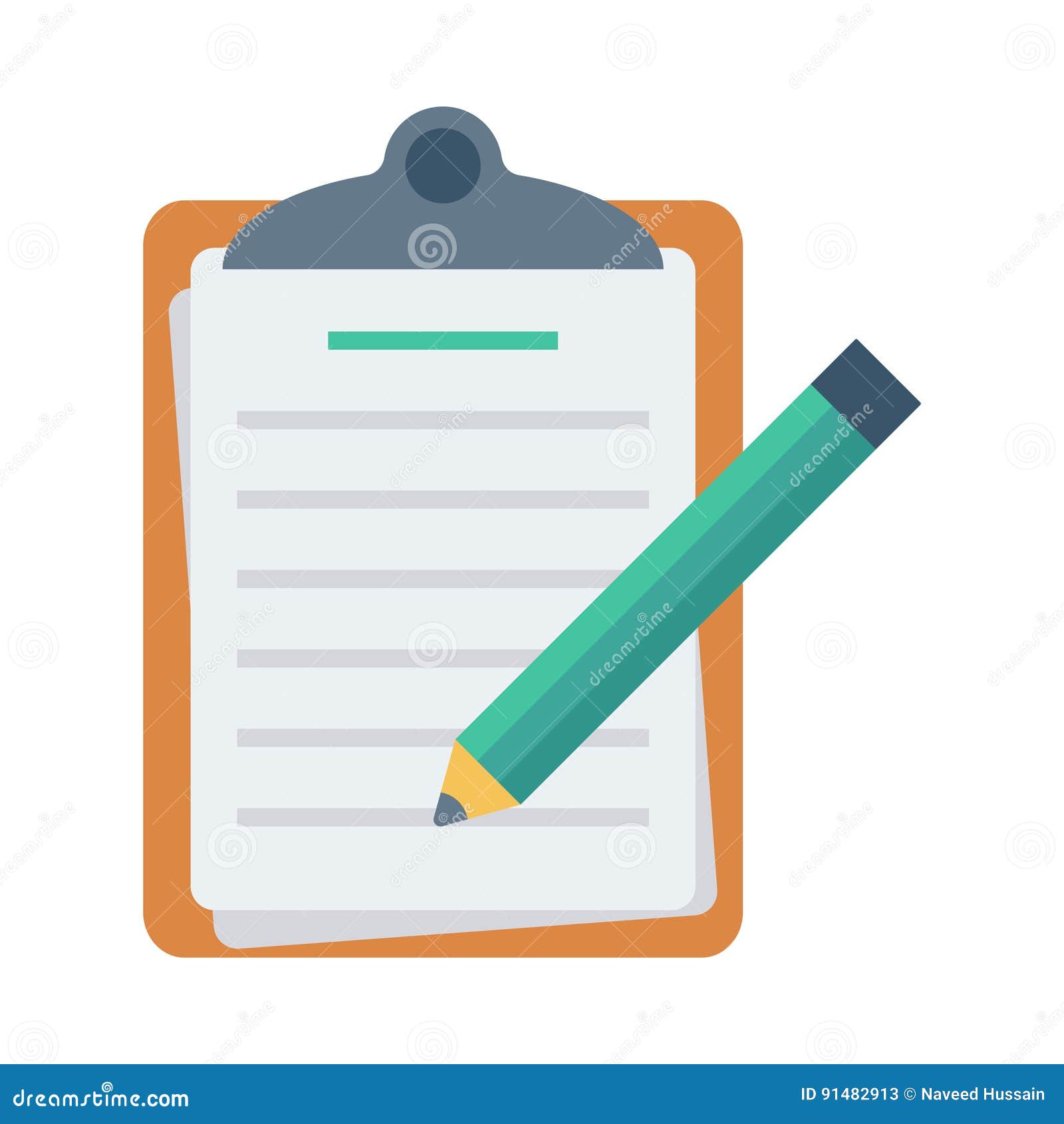 Clip Board Icon stock illustration. Illustration of icon - 91482913