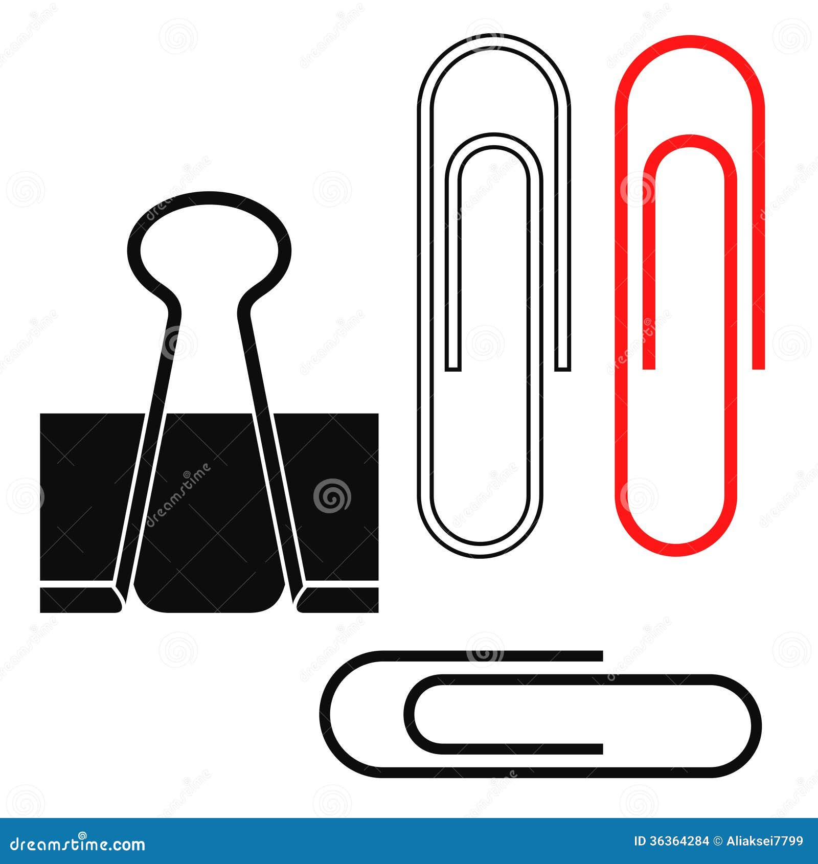 Clip de papel ilustración del vector. Ilustración de papel - 36364284