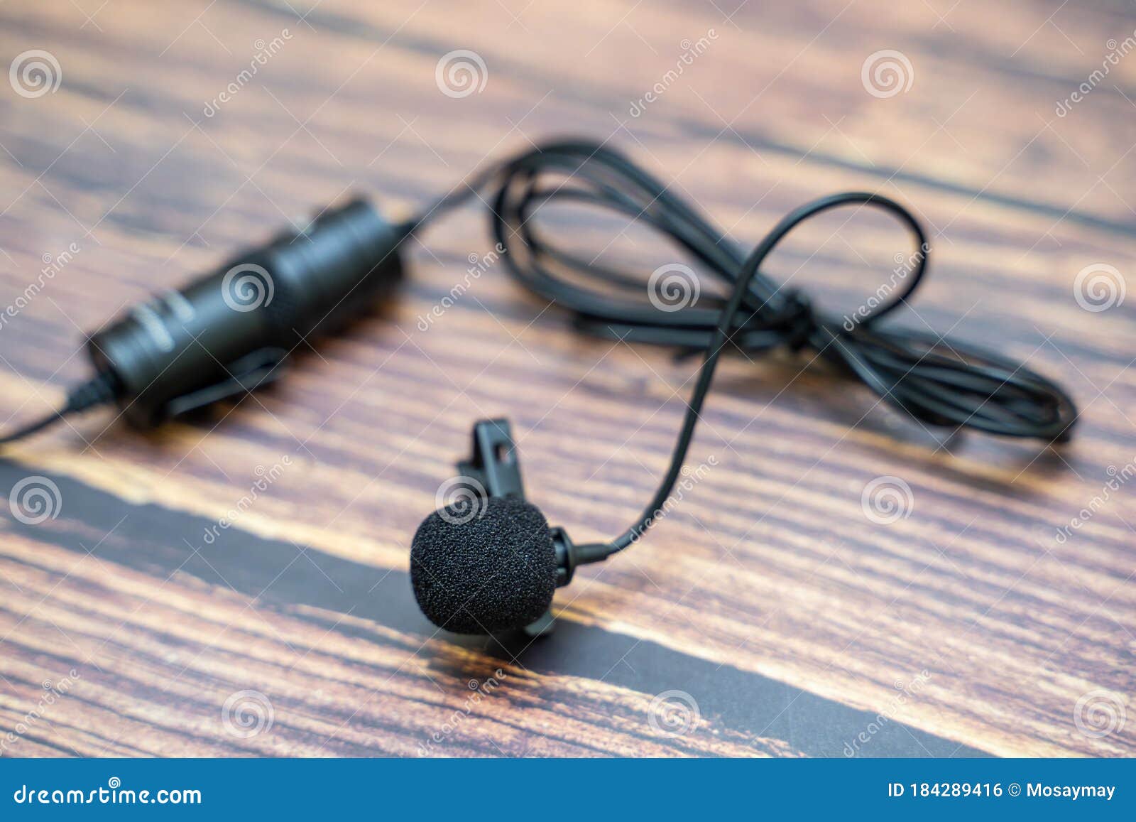 Clip on Microphone for Recording Audio Stock Photo - Image of broadcast ...