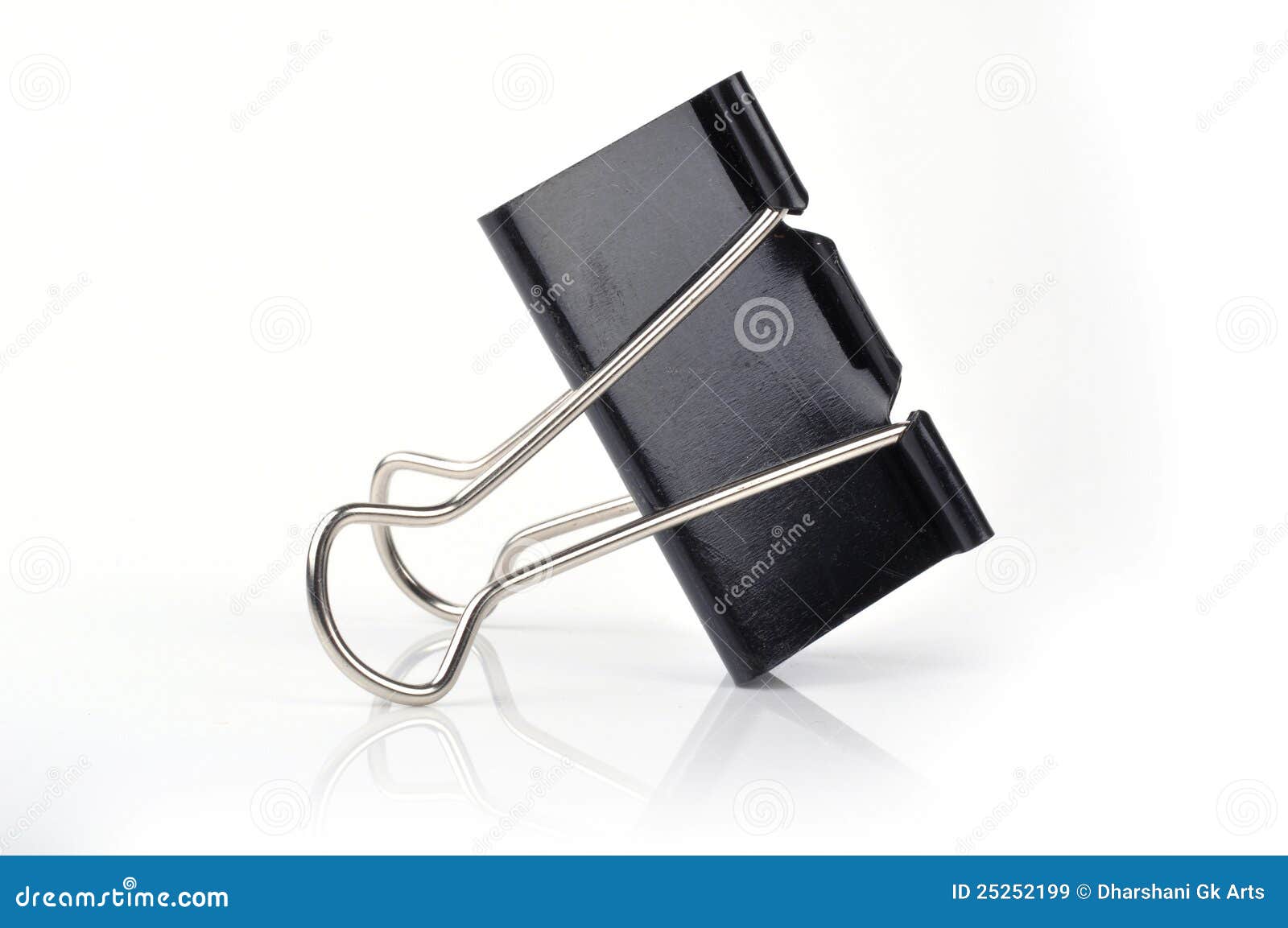 Clip negro de papel imagen de archivo. Imagen de nadie - 25252199
