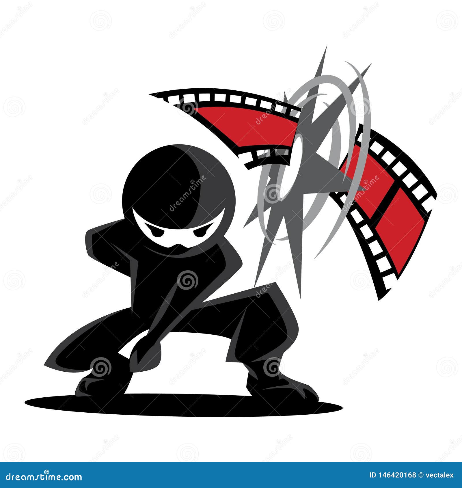 Ninja Samurai Warrior Fighter Character Cartoon Martial Art Weapon Film ...