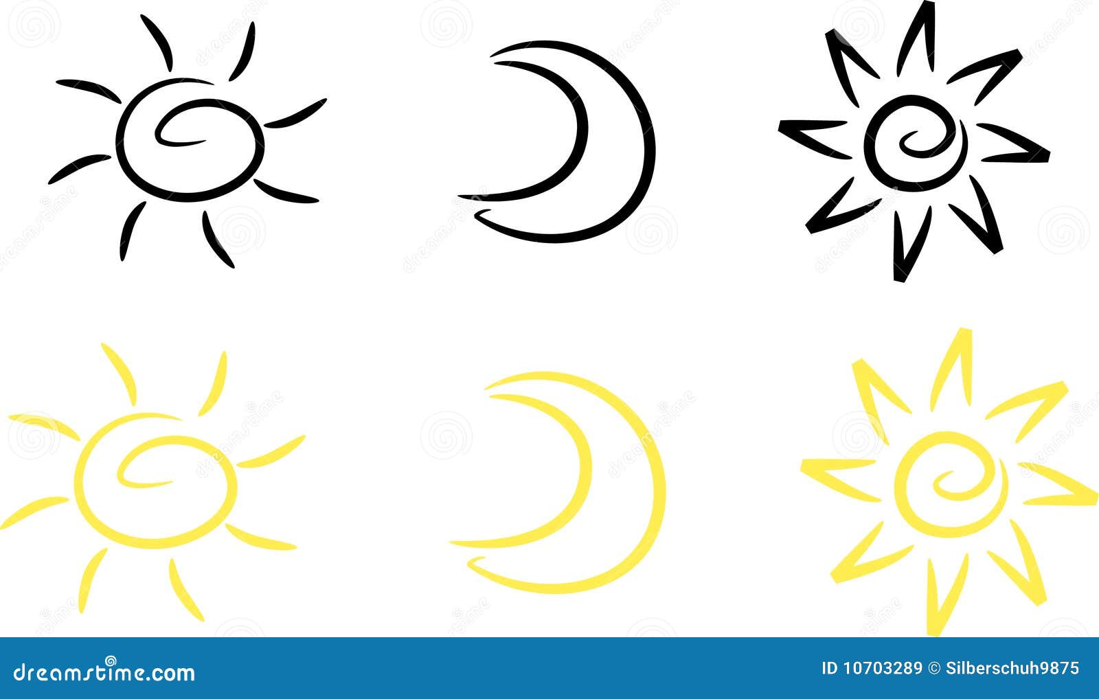 Clipart-Ajuste: Sun, Lua E Estrela Ilustração do Vetor - Ilustração de ...