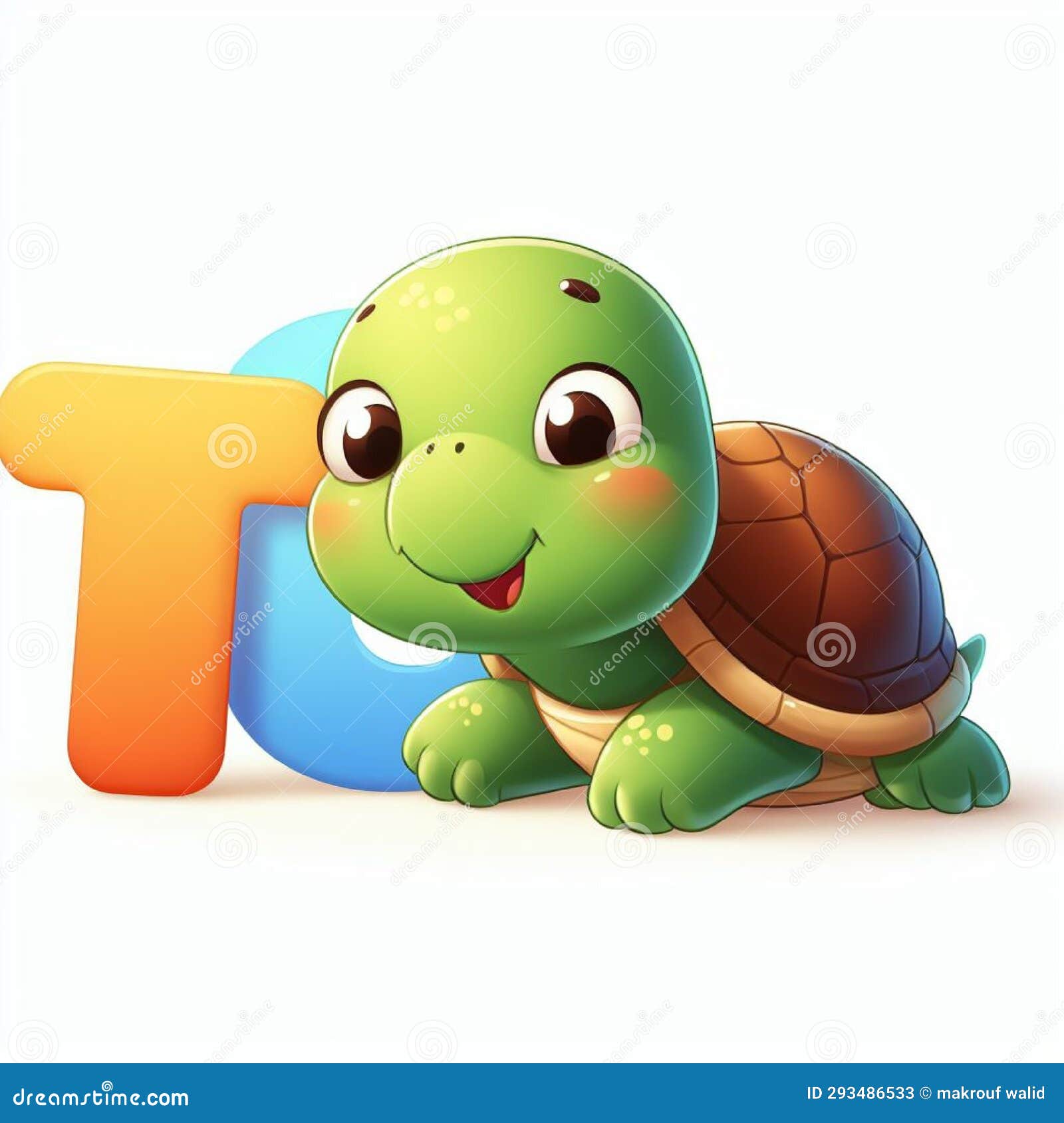 Clipart De Tortuga Y Letra T Stock de ilustración - Ilustración de ...