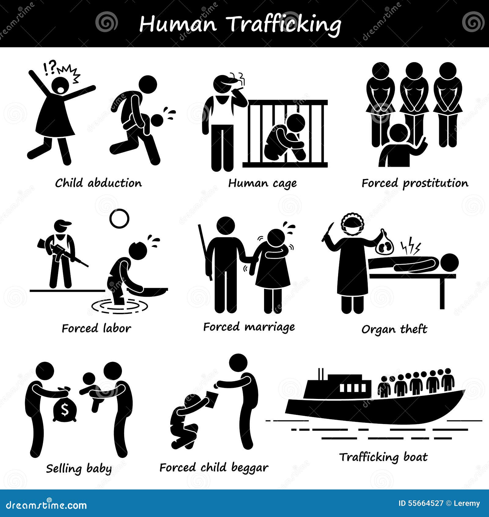 Clipart de trafic humain illustration de vecteur. Illustration du ...