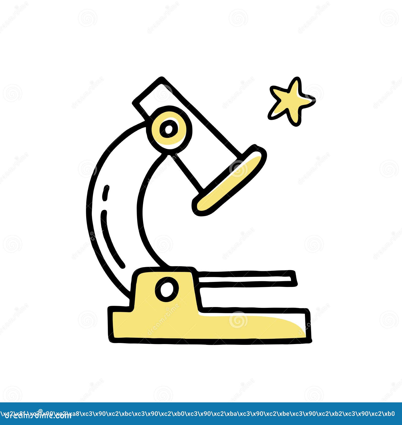 Doodle Lab Microscope. Chemical And Biological Laboratory Equipment ...