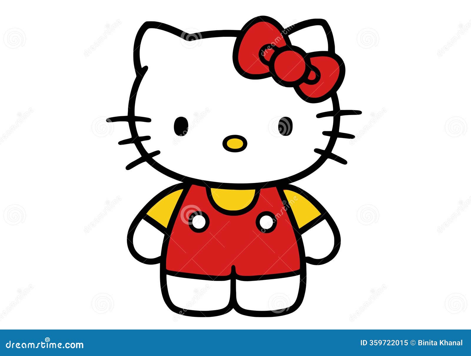 Clipart of Hello Kitty. stock illustration. Illustration of merchandise ...