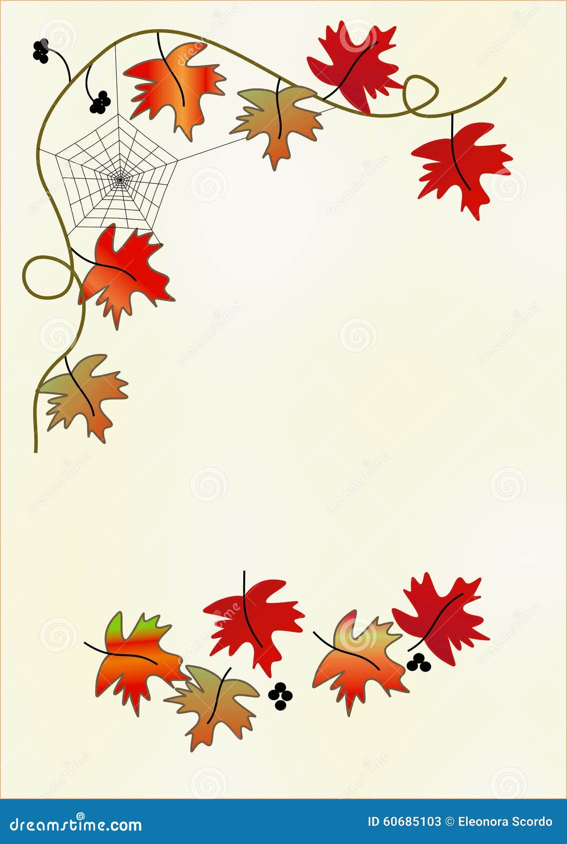 Red Spider Web Border