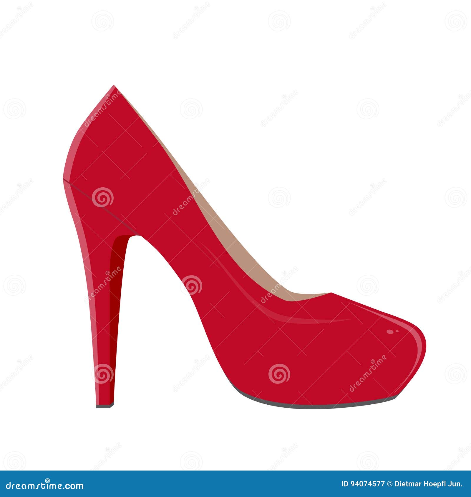 Clipart rouge de chaussure illustration de vecteur. Illustration du ...