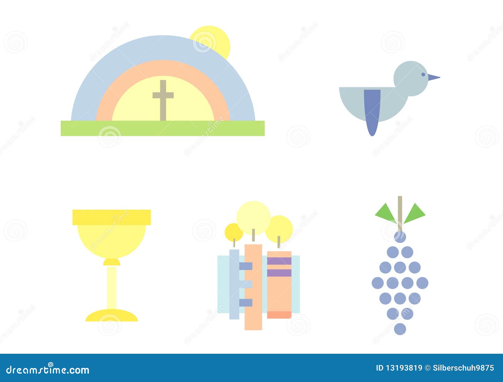 Clipart Set: Holy Communion Stock Vector - Illustration of clipart ...