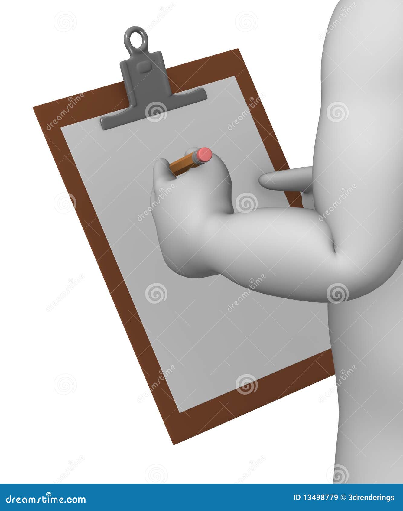 Clipboard stock illustration. Illustration of human, notebook - 13498779