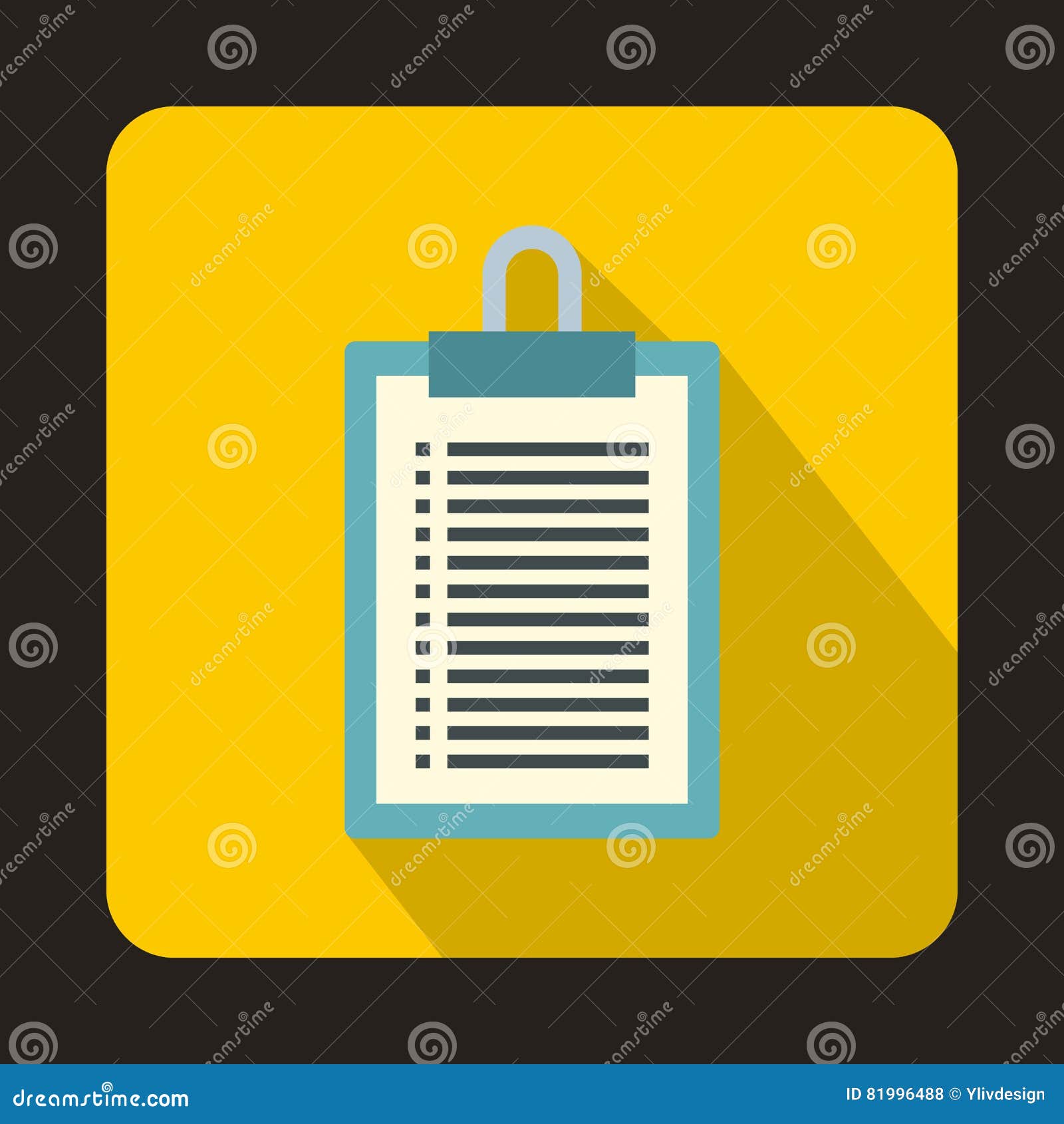 Blank Checklist Icon Cartoon Vector | CartoonDealer.com #132478581