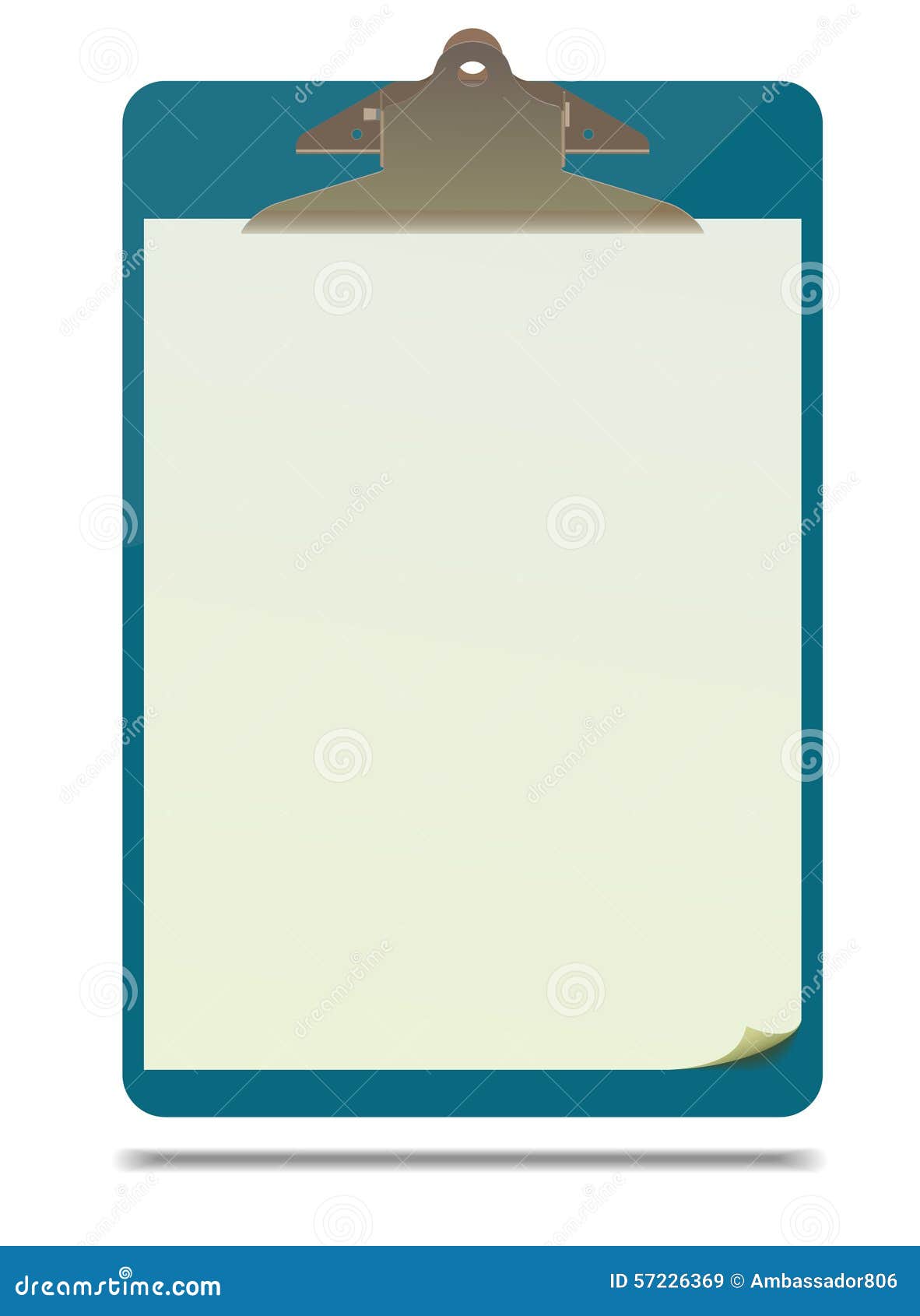 Clipboard with Blank Paper Sheet Stock Vector - Illustration of sketch ...