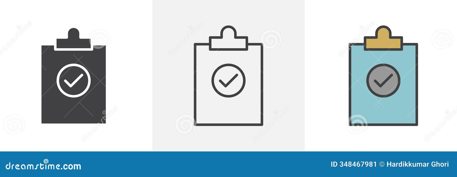 Clipboard With Check Mark Icon Isolated On Background. Checklist Sign ...