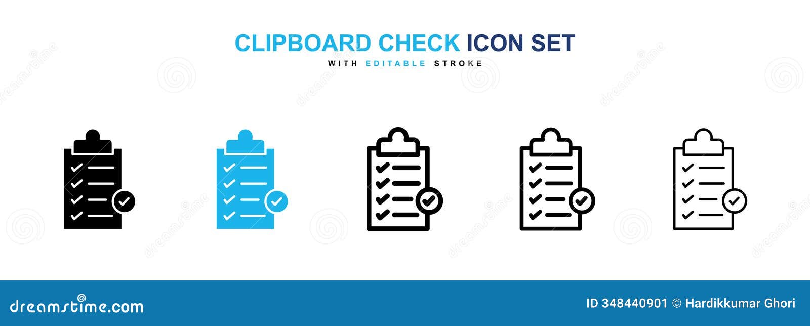 Clipboard With Check Mark Icon Isolated On Background. Checklist Sign ...